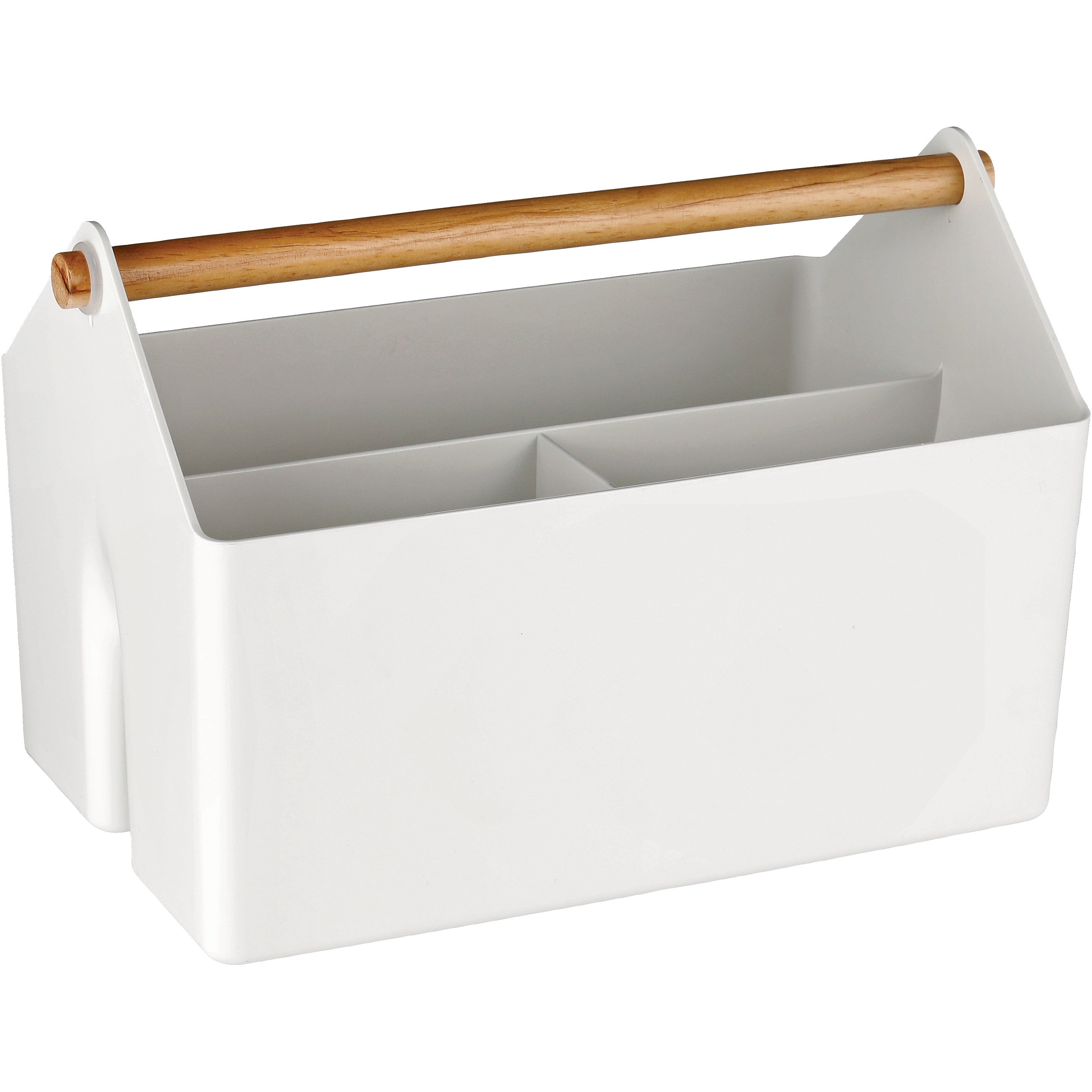 Litem White Portable Long Handle Storage Caddy - Shop Storage bins at H-E-B