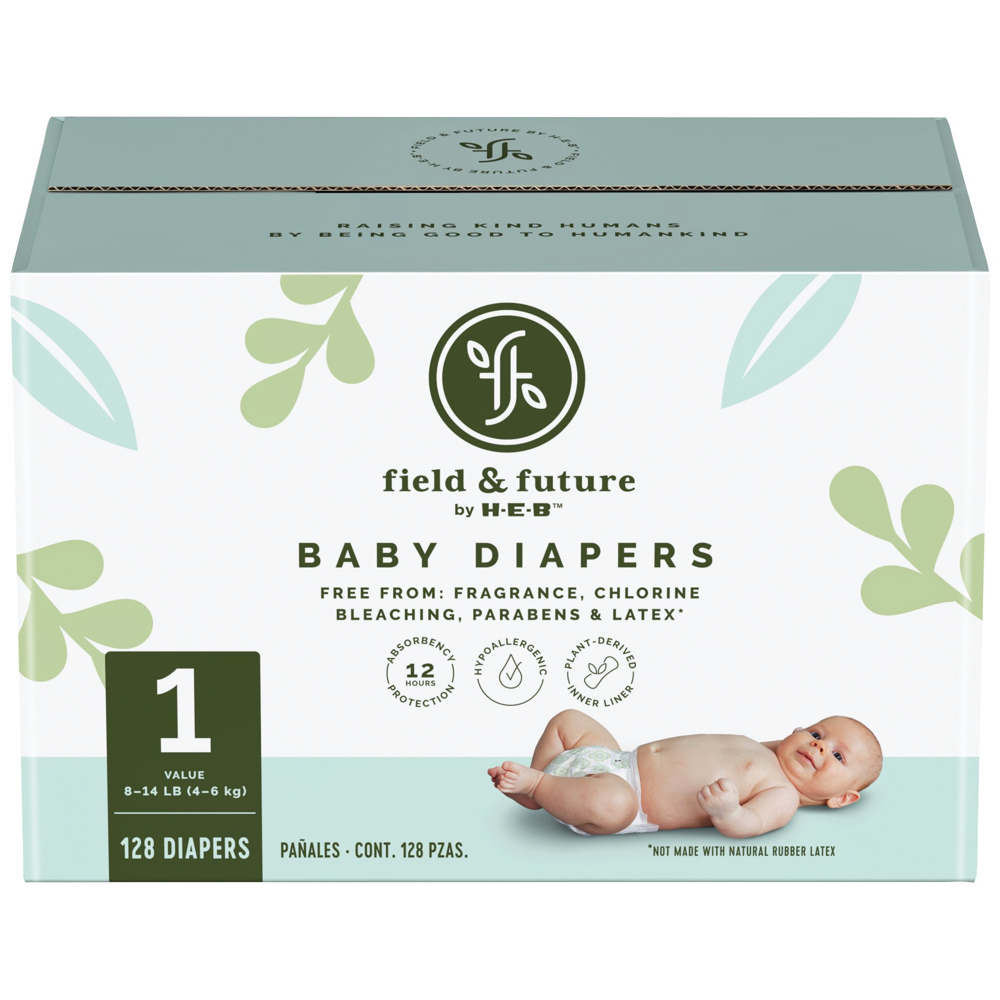 Field & Future by H-E-B Value Pack Baby Diapers - Size 1 - Shop Diapers ...