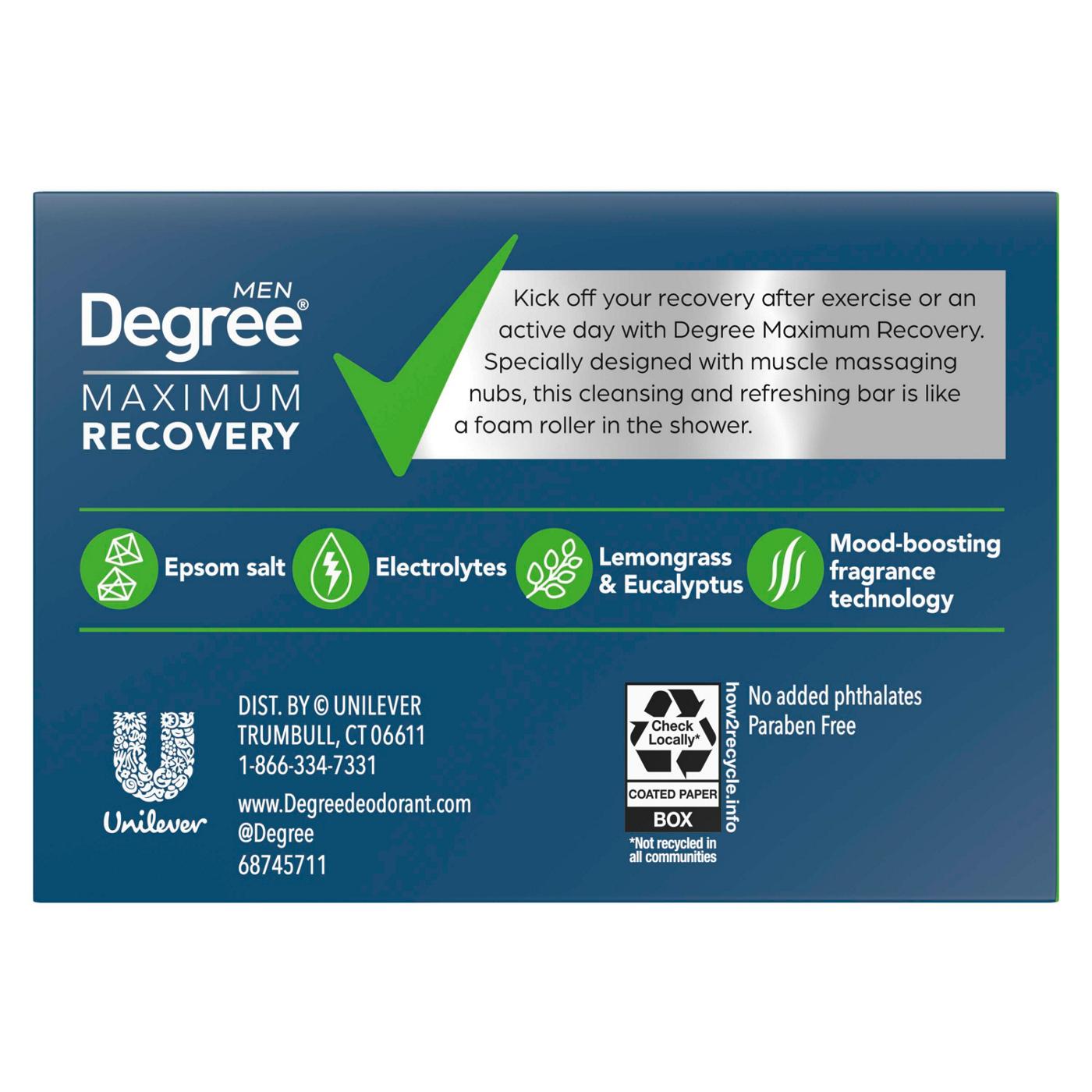 Degree Men Maximum Recovery Lemongrass & Eucalyptus + Epsom Salt ...