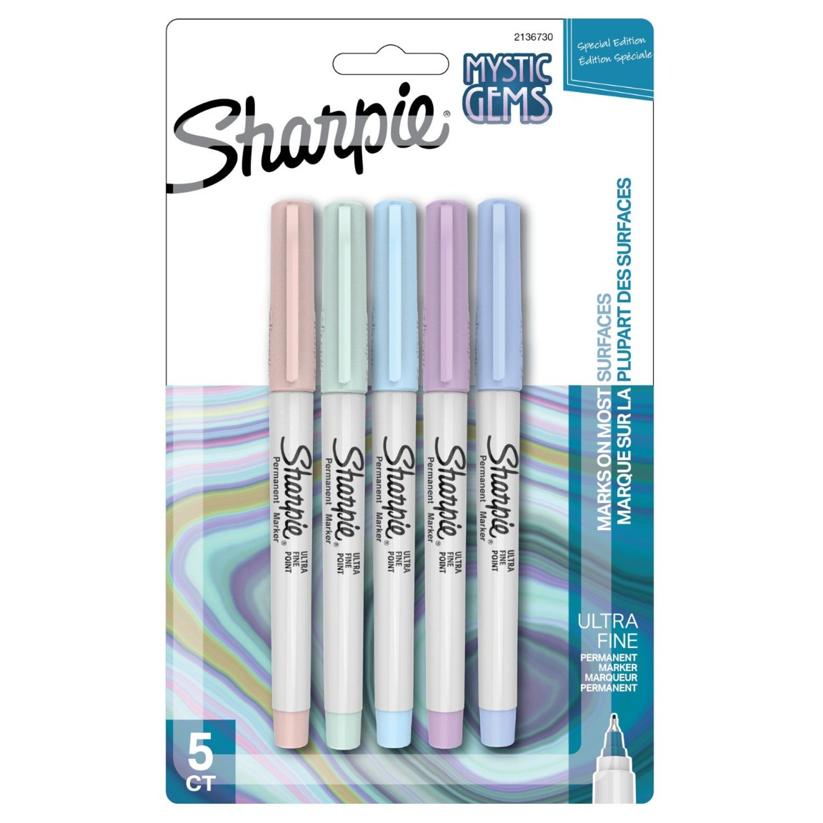 Sharpie Mystic Gems Ultra Fine Point Permanent Markers - Assorted Ink ...