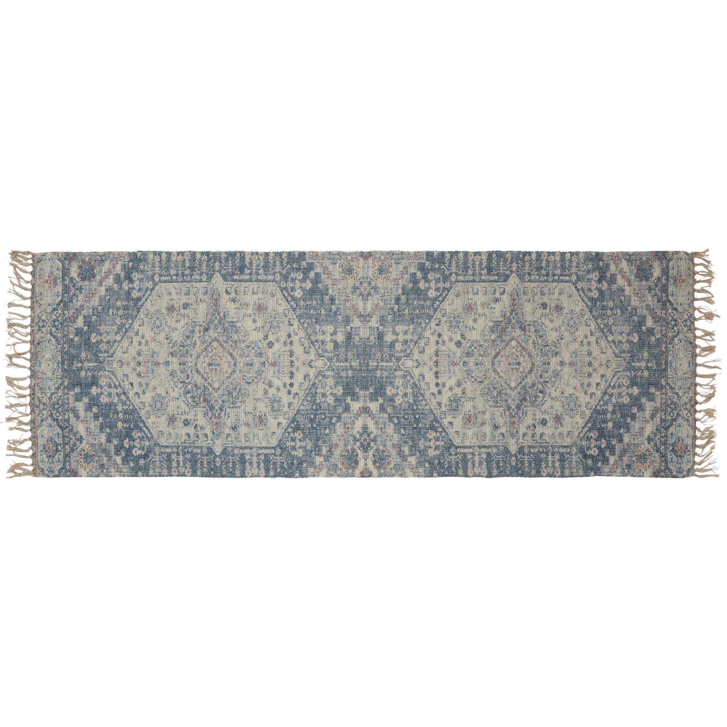 Haven + Key Cotton Runner Rug - Light Blue - Shop Rugs & mats at H-E-B