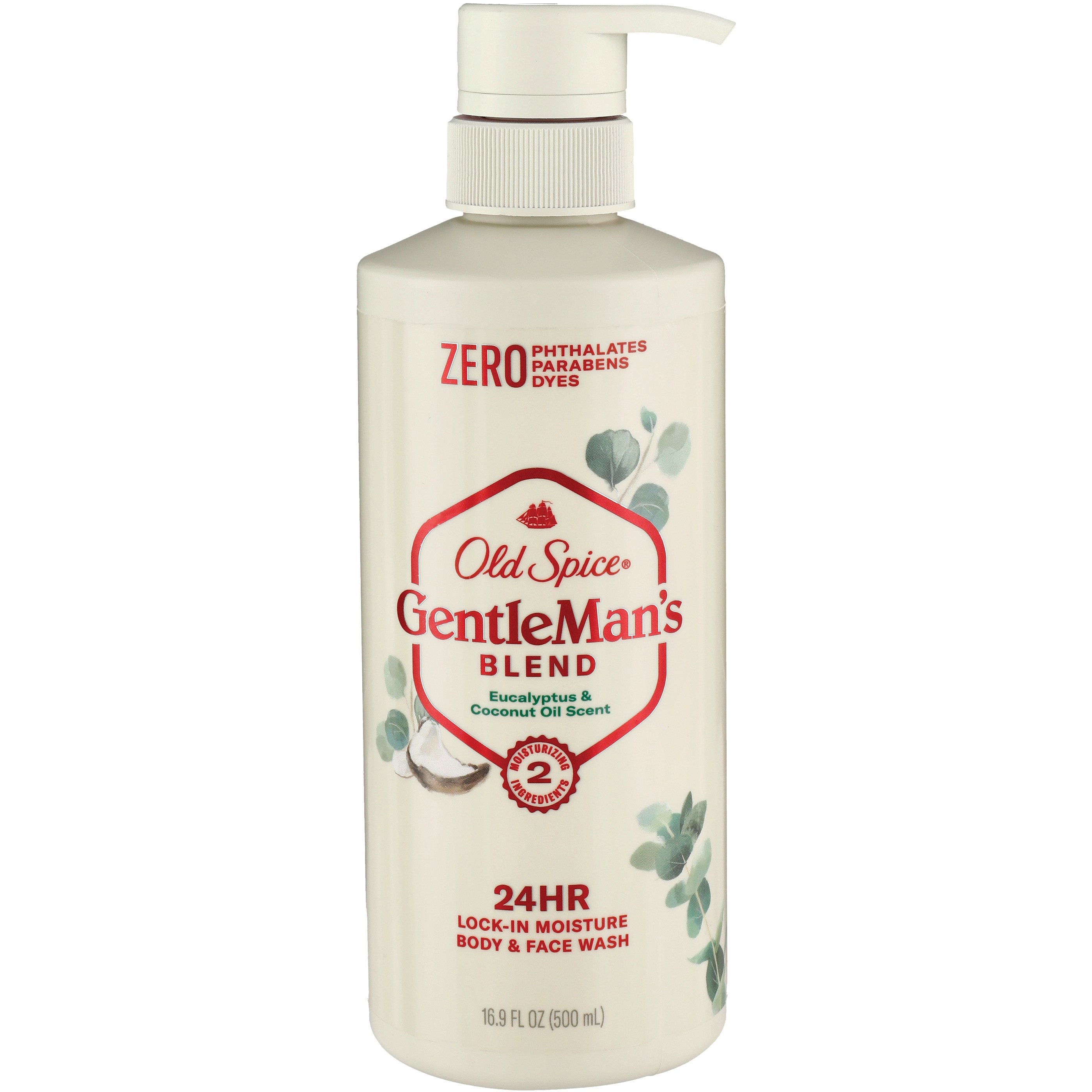 Old Spice Gentle Man's Blend Eucalyptus & Coconut Oil Body & Face Wash - Shop Body wash at H-E-B