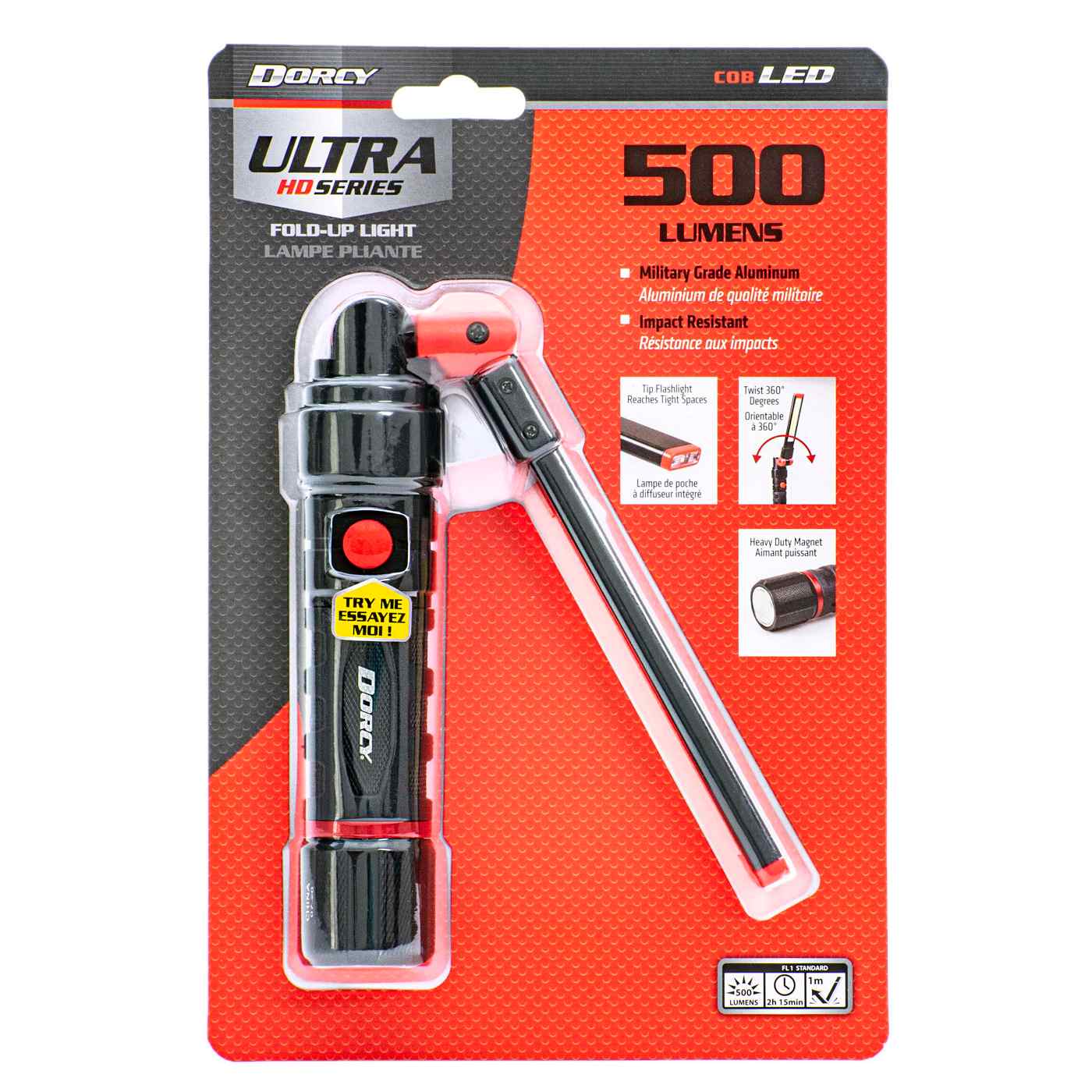 Dorcy Ultra HD Series Foldable COB LED Worklight/Flashlight - Shop ...