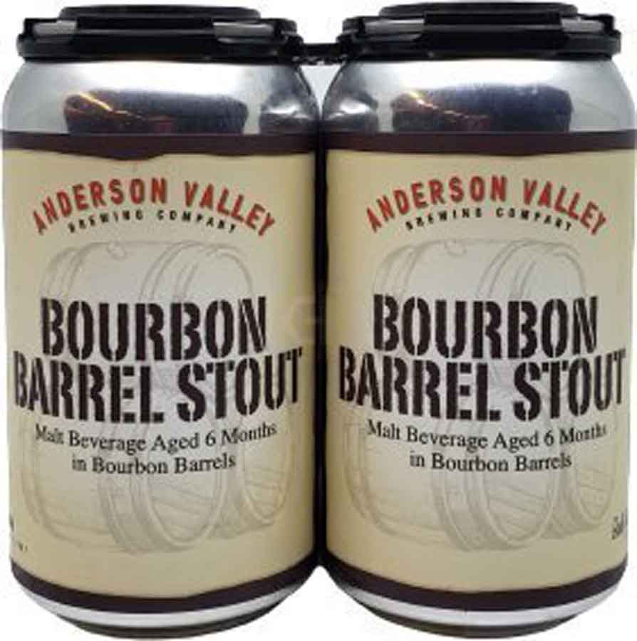 Anderson Valley Bourbon Barrel Stout Craft Beer 4 pk Cans - Shop Beer ...