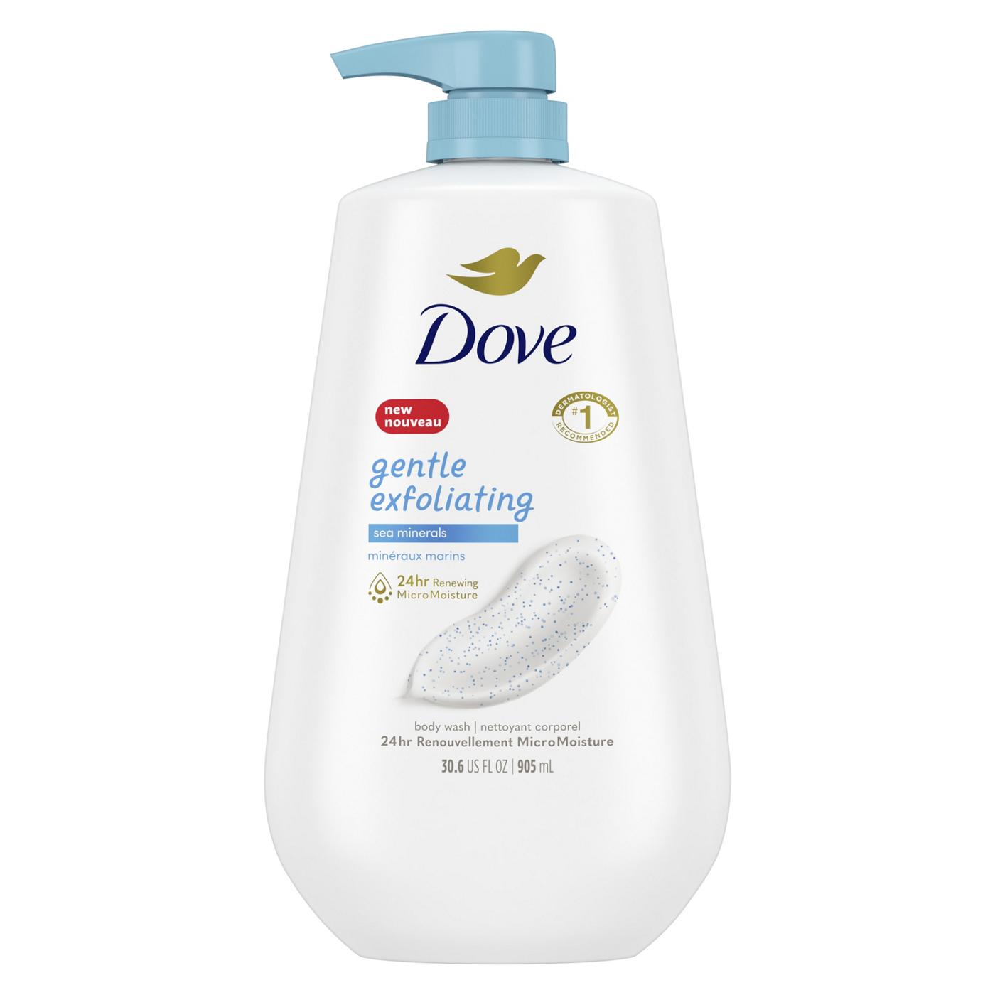Dove Gentle Exfoliating Body Wash - Sea Minerals - Shop Body wash at H-E-B