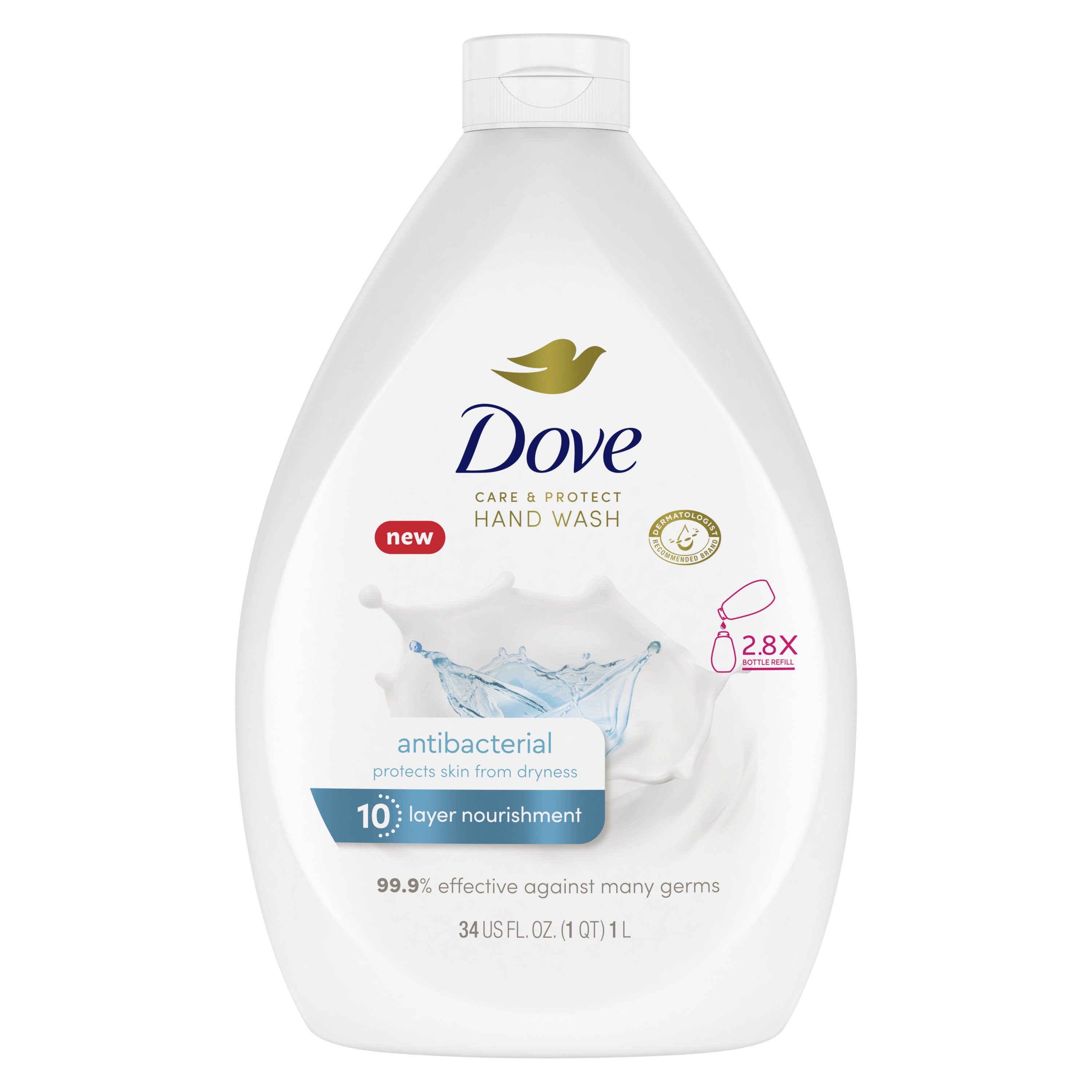Dove Care & Protect Antibacterial Hand Wash More Moisturizers - Shop ...
