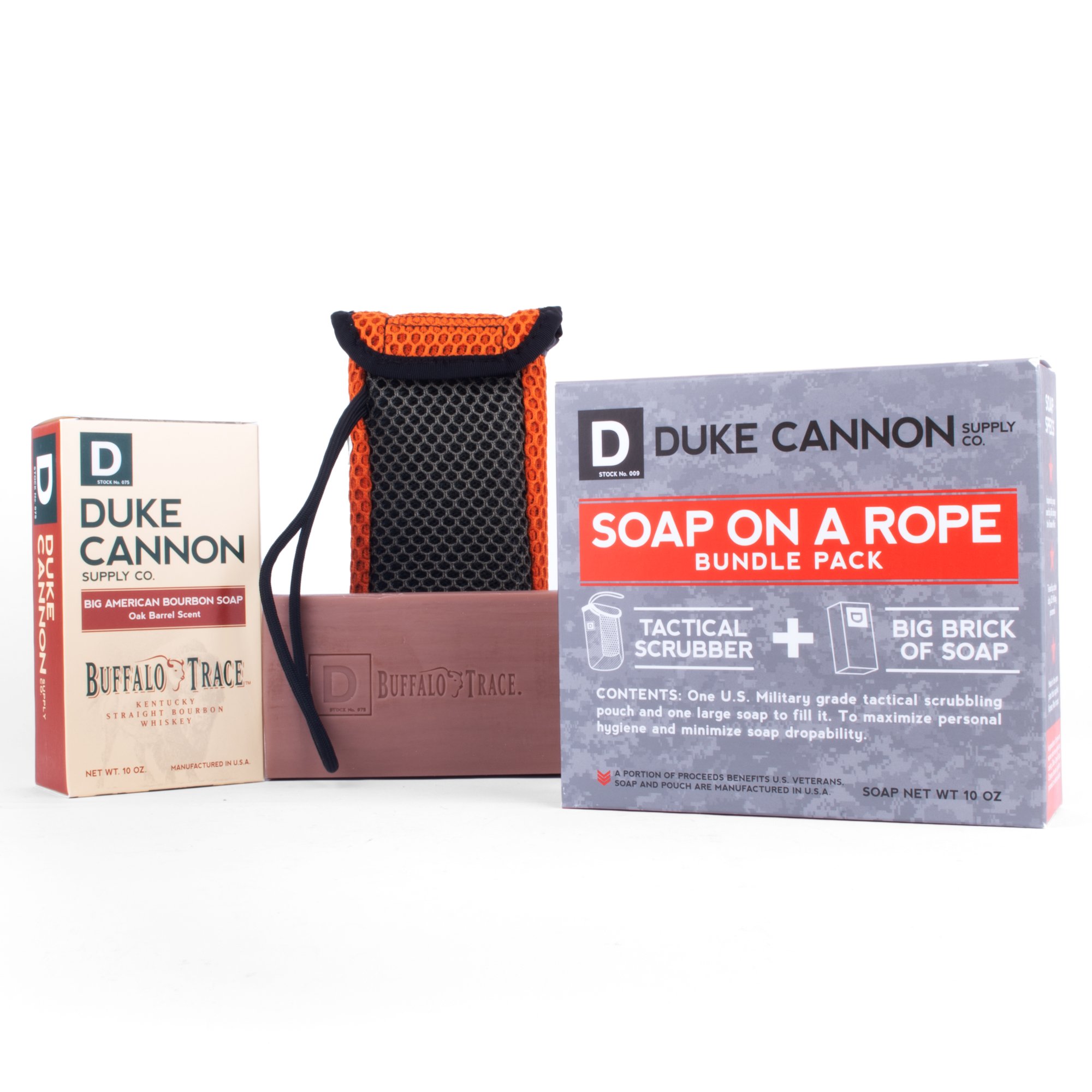 Duke Cannon Soap On A Rope Tactical Scrubber Bundle Pack - Shop Hand ...
