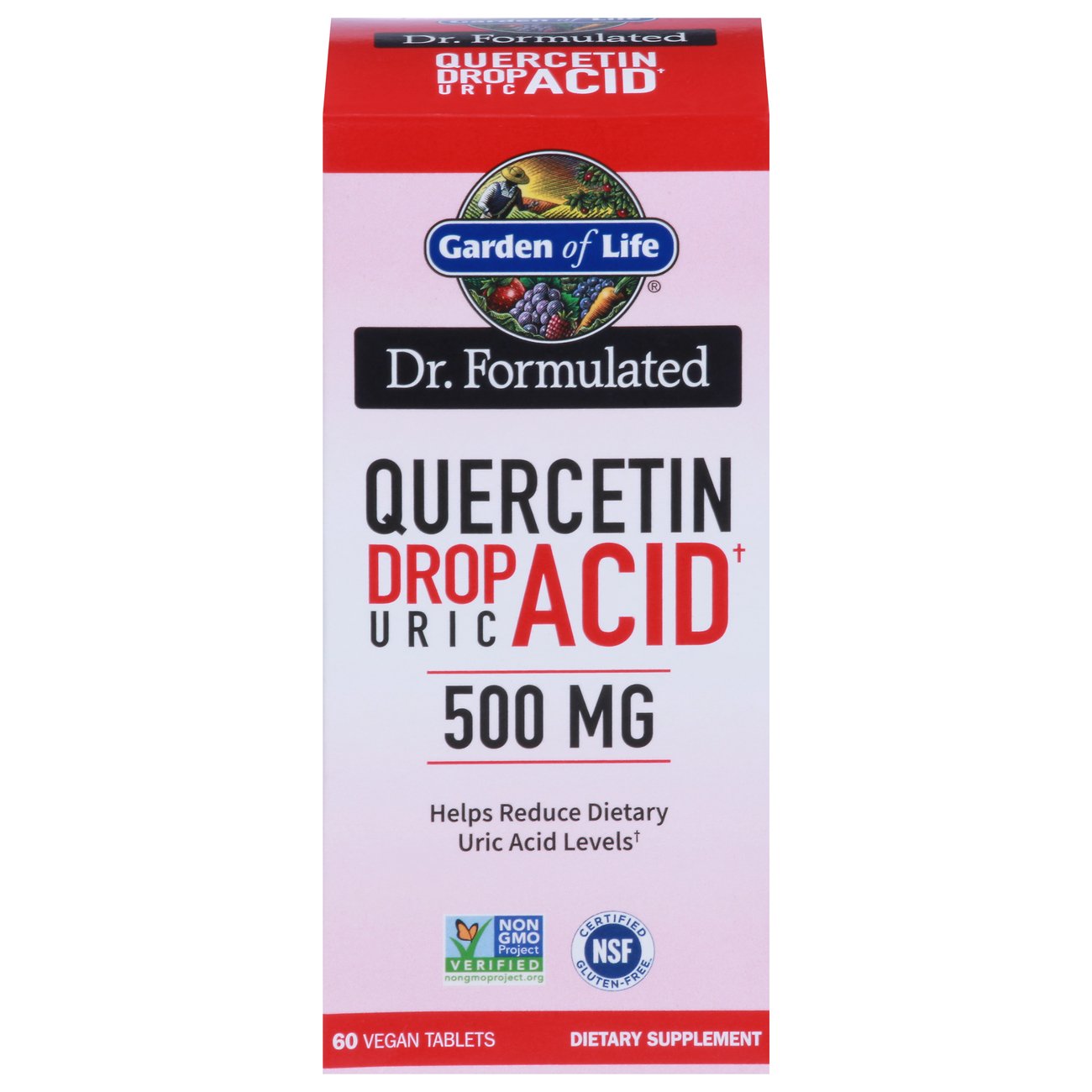 Garden Of Life Dr. Formulated Quercetin Drop Uric Acid Tablets - 500 mg ...
