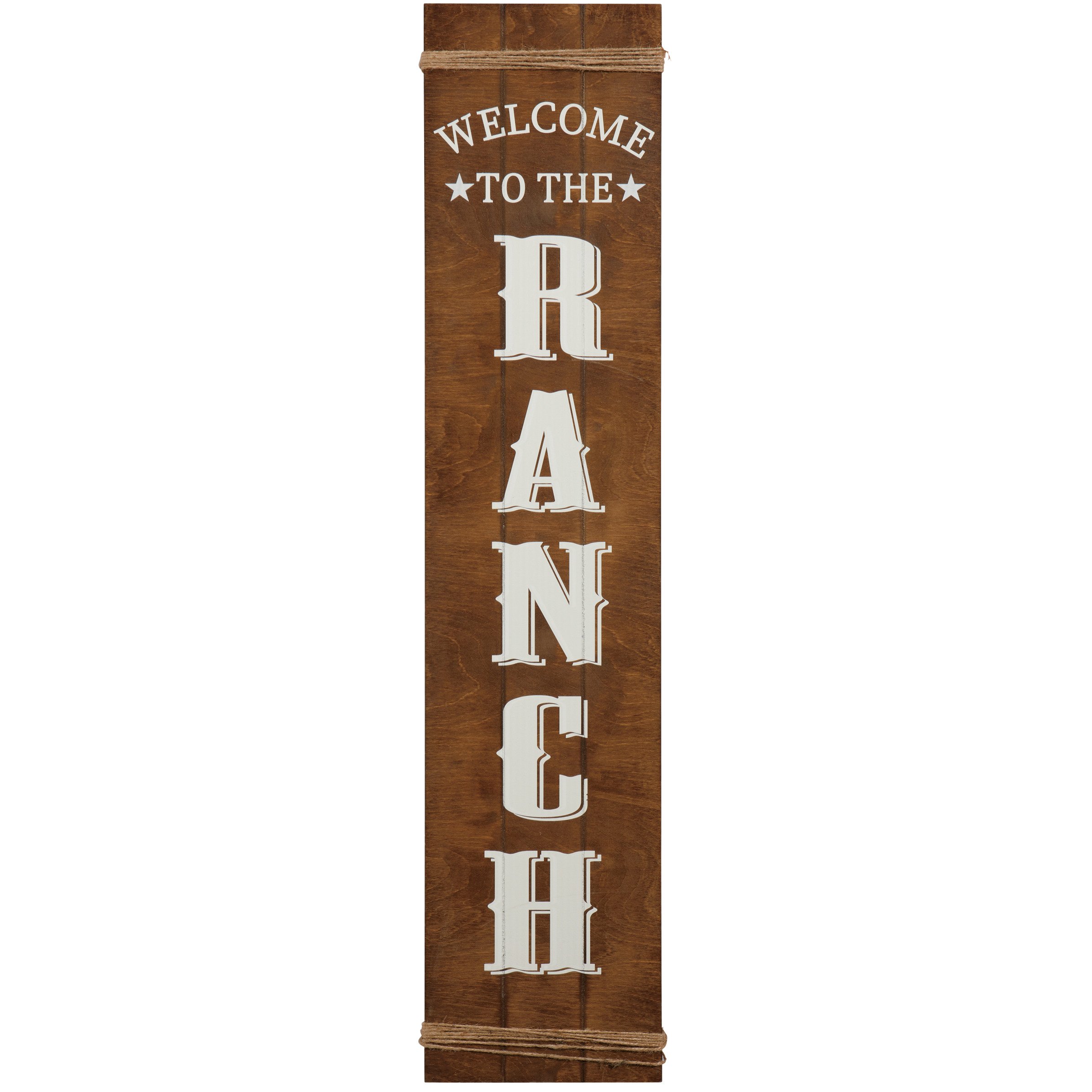 Texas Proud "Welcome to the Ranch" Porch Leaner Sign - Shop Seasonal ...
