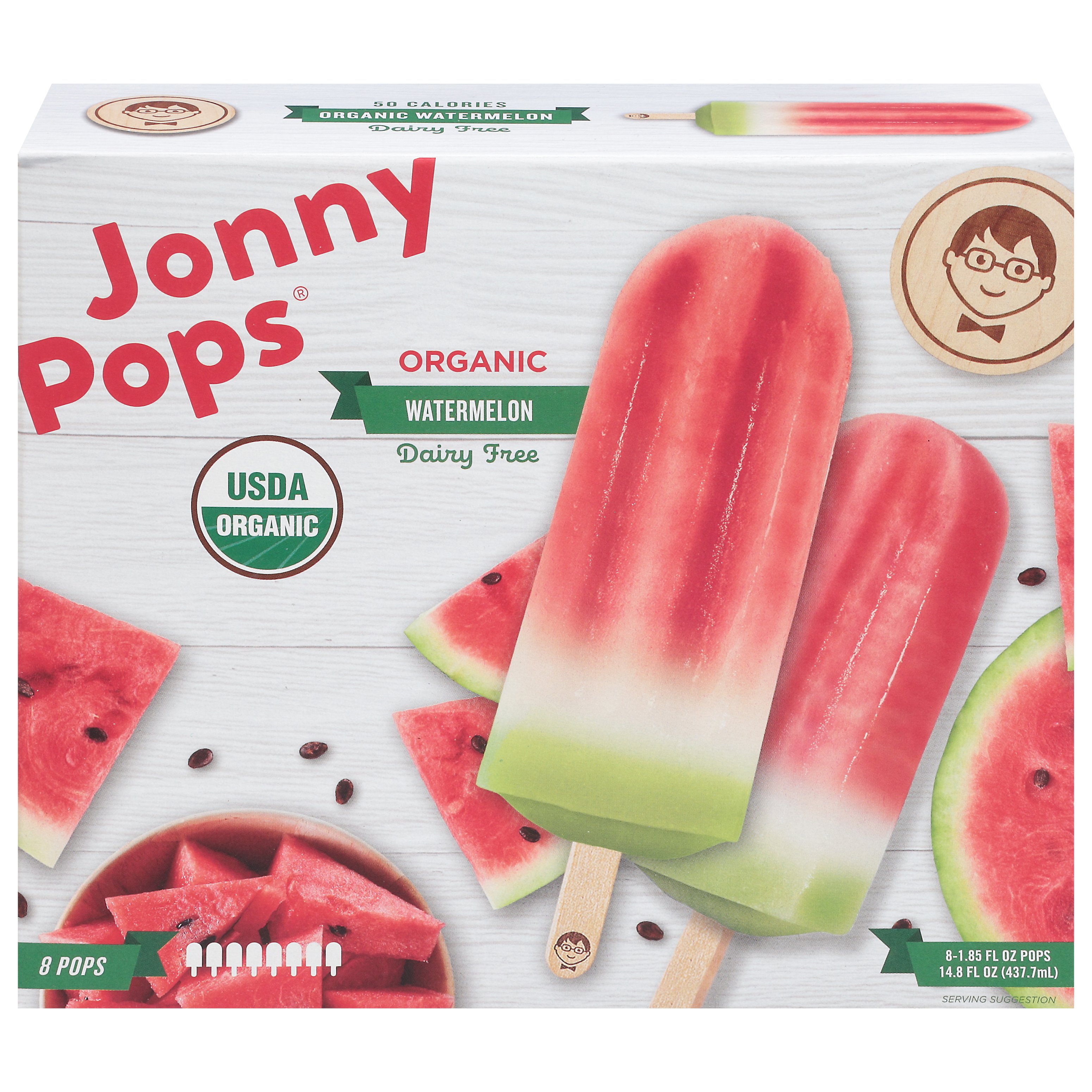 JonnyPops Organic Watermelon Dairy Free Pops - Shop Bars & pops at H-E-B