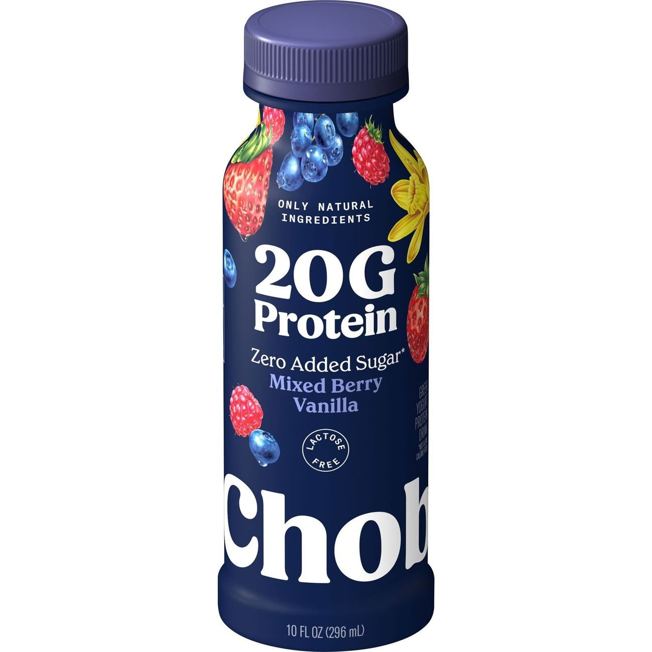 Chobani 20G Protein Zero Sugar Added Yogurt Drink - Mixed Berry Vanilla ...