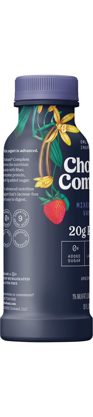 Chobani 20G Protein Zero Sugar Added Yogurt Drink - Mixed Berry Vanilla ...