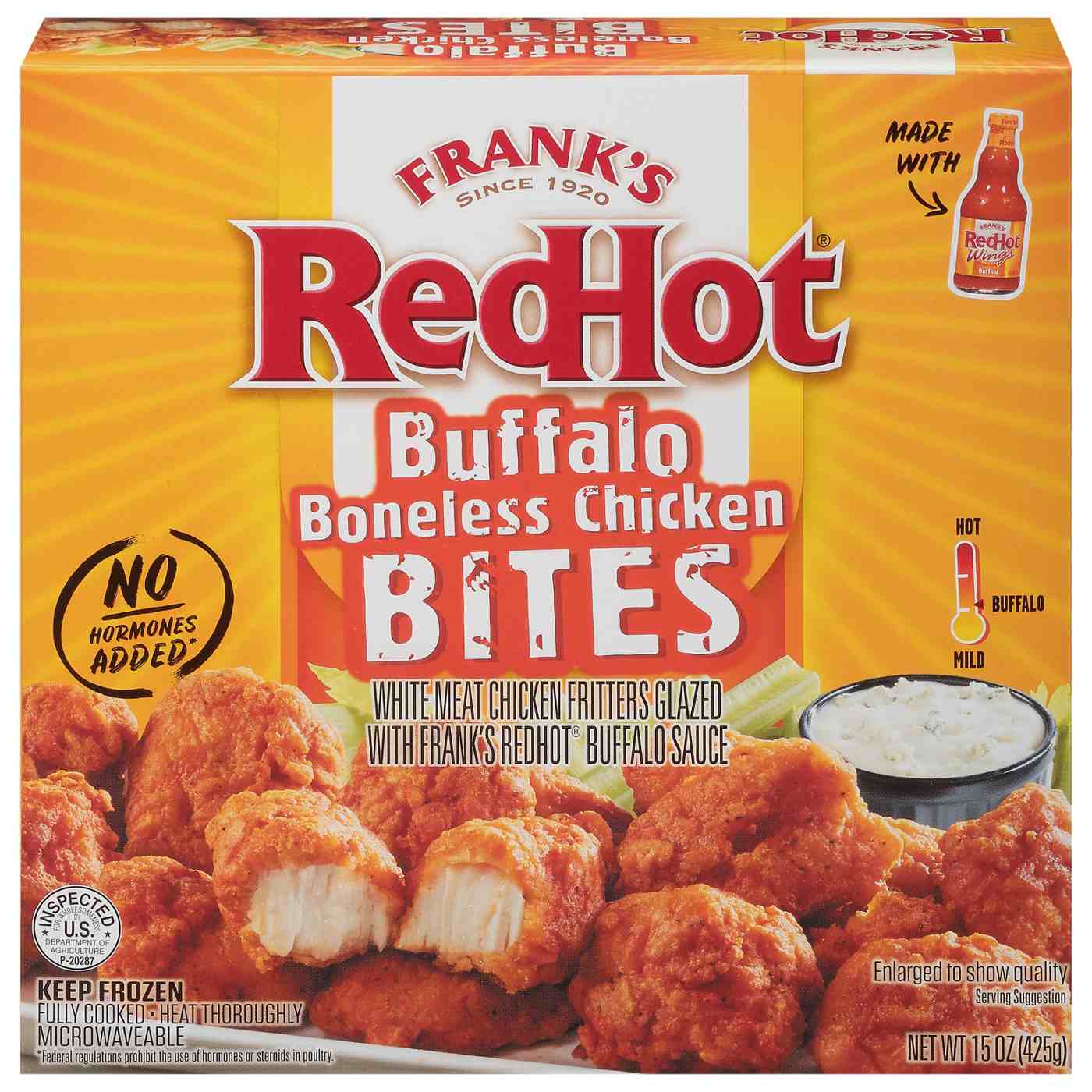 Frank's RedHot Buffalo Boneless Chicken Bites - Shop Appetizers at H-E-B