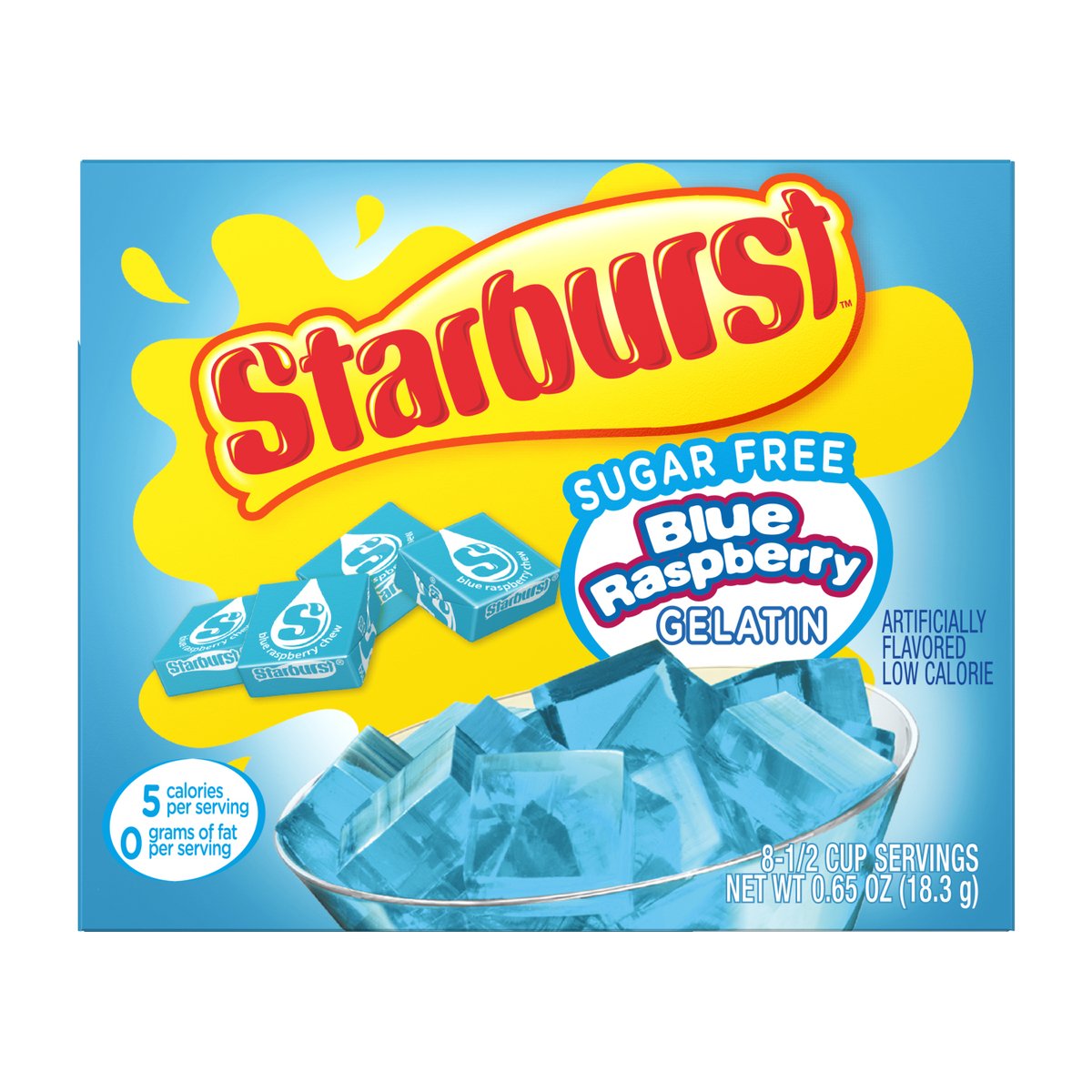 Starburst Gelatin - Sugar Free Blue Raspberry - Shop Pudding & gelatin ...