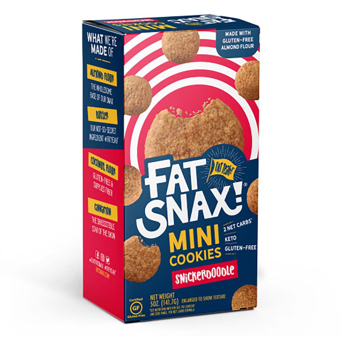 Fat Snax Mini Cookies Snickerdoodle - Shop Diet & Fitness at H-E-B