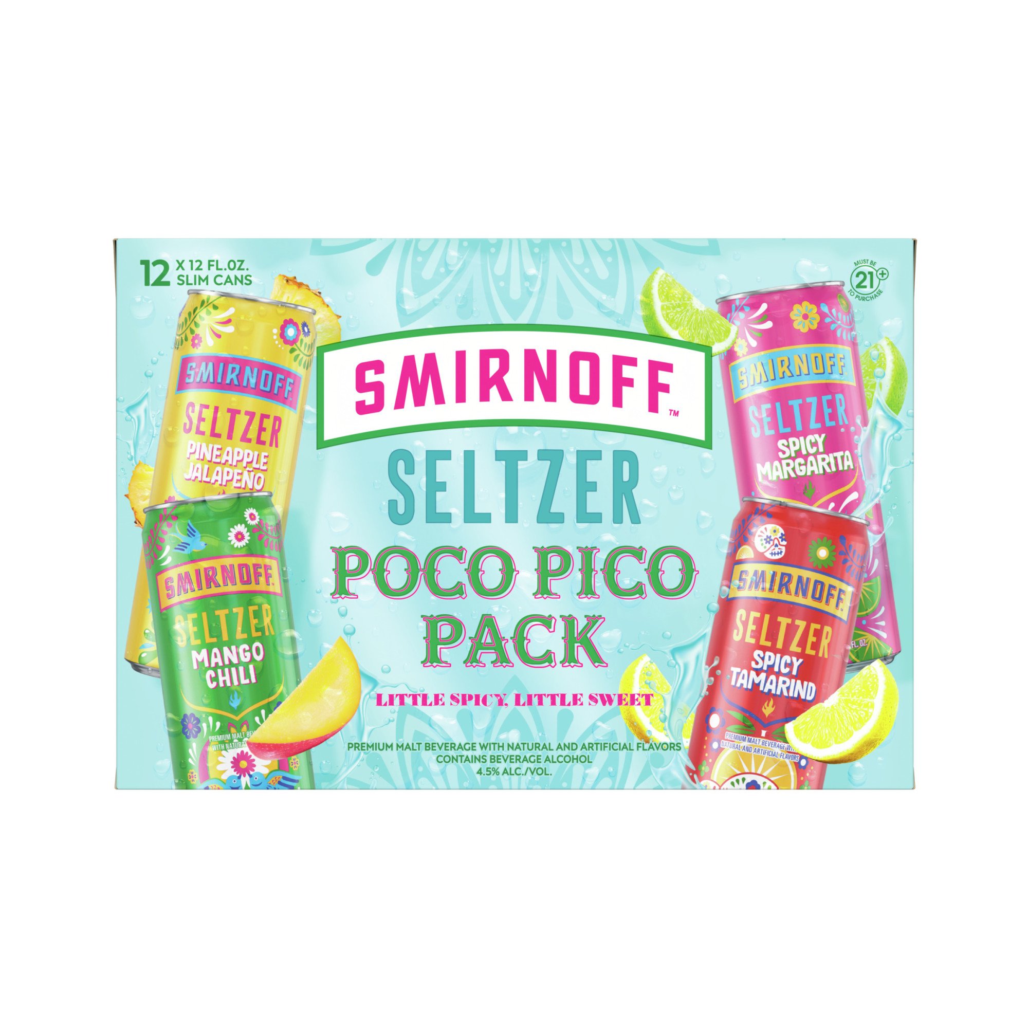 Smirnoff Seltzer Poco Pico - Shop Malt beverages & coolers at H-E-B