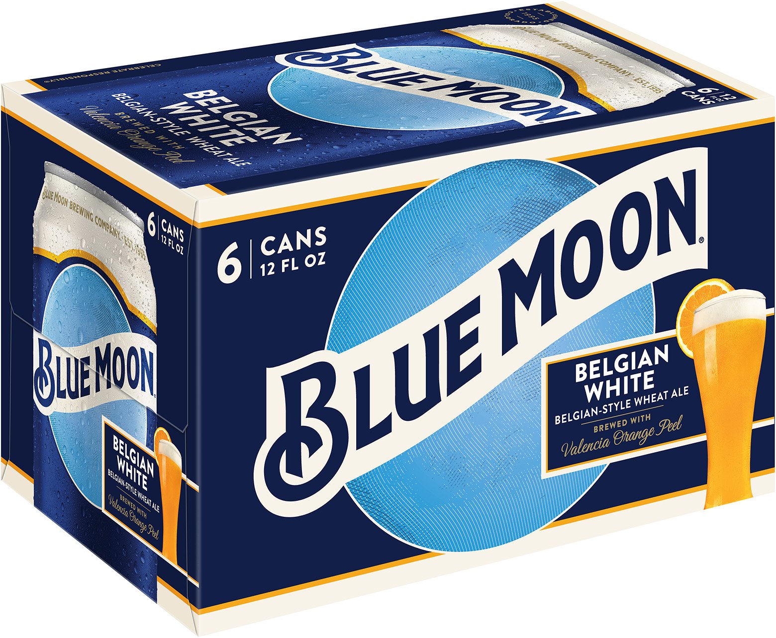 Blue Moon Belgian White Style Wheat Ale Beer 12 oz Cans - Shop Beer ...