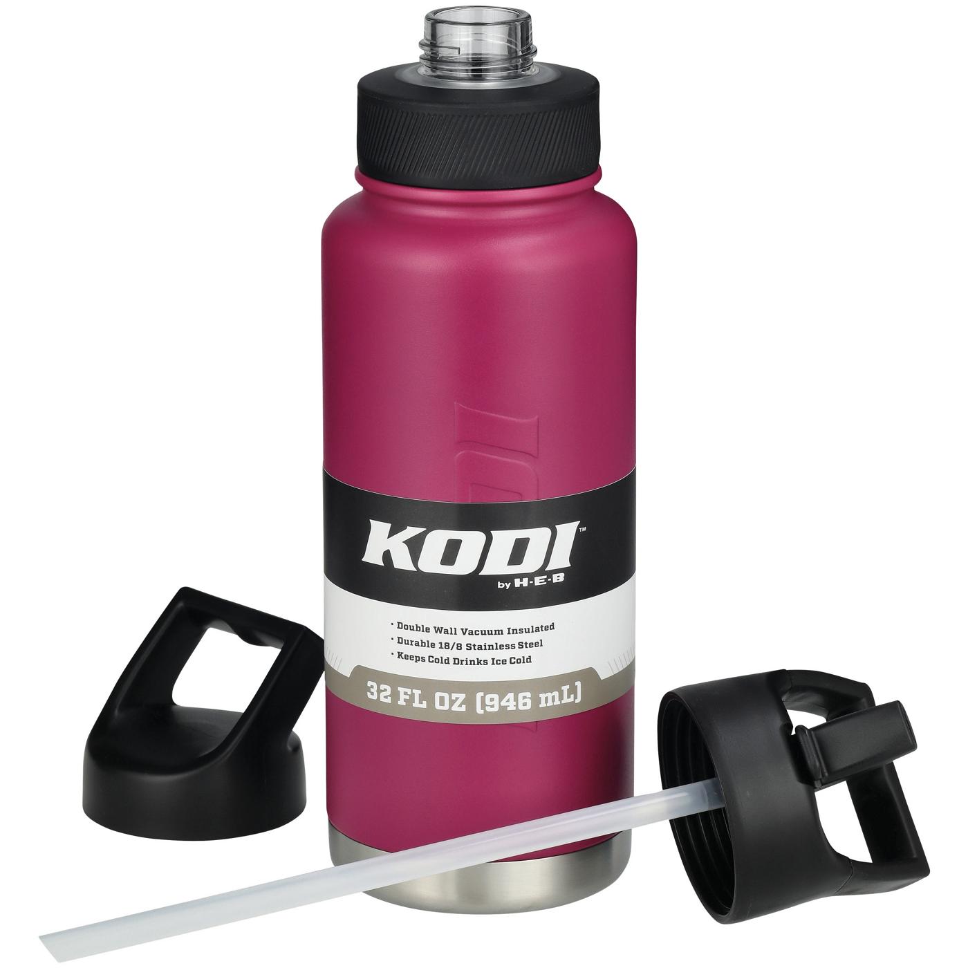 KODI by H-E-B Stainless Steel Water Bottle - Matte Berry Pink - Shop ...