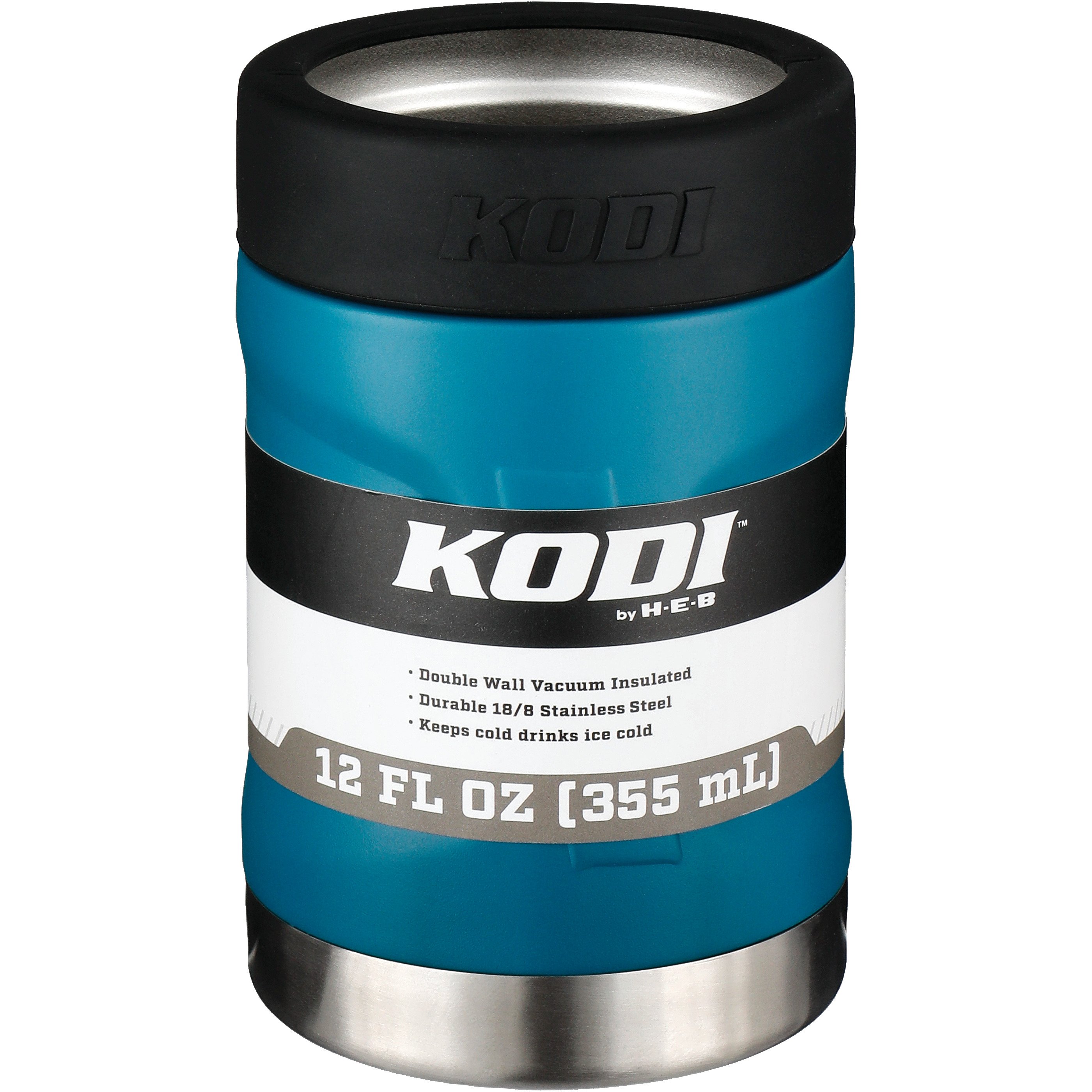 KODI by H-E-B Stainless Steel Regular Can Insulator - Deep Turquoise ...