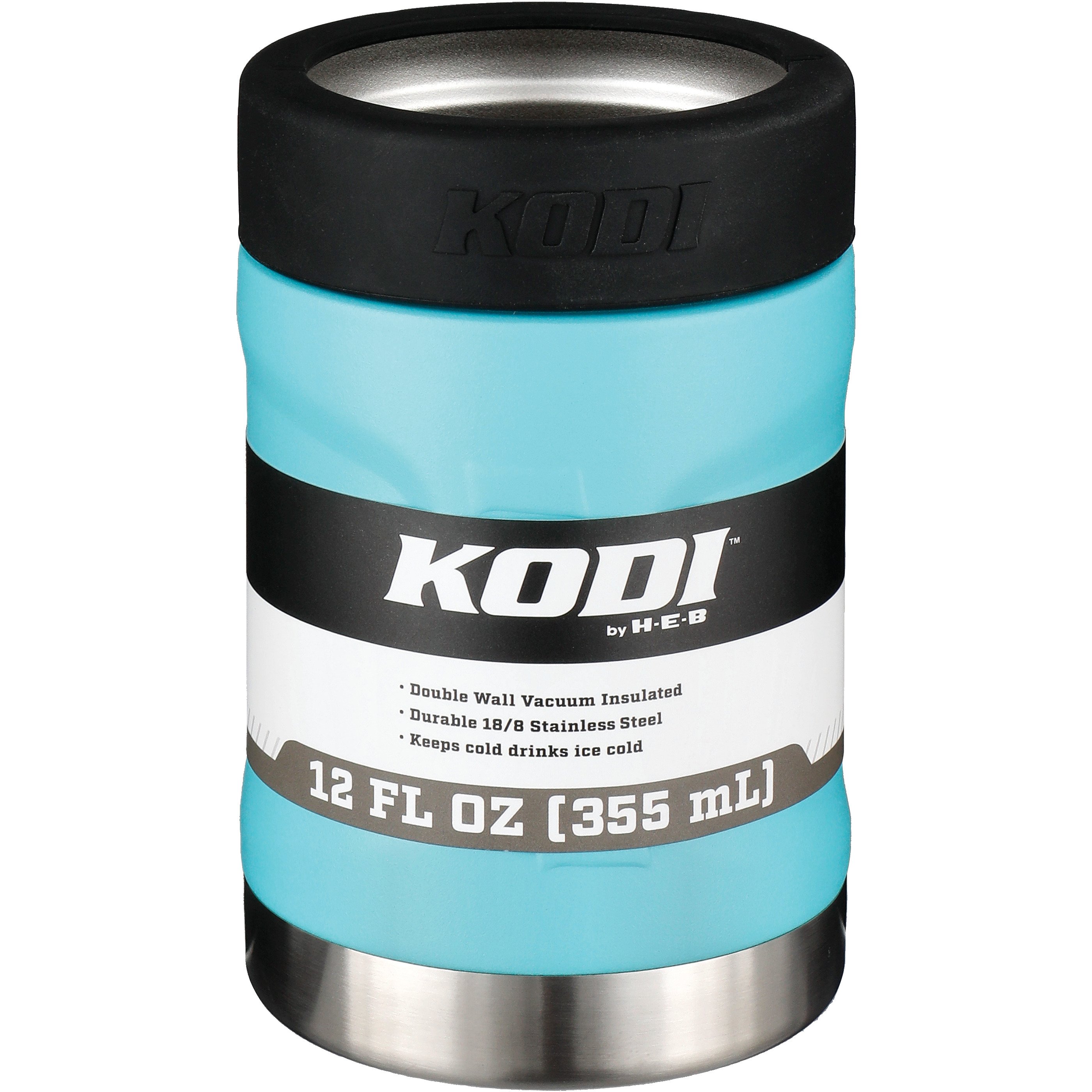 KODI by H-E-B Stainless Steel Regular Can Insulator - Matte Aqua - Shop ...
