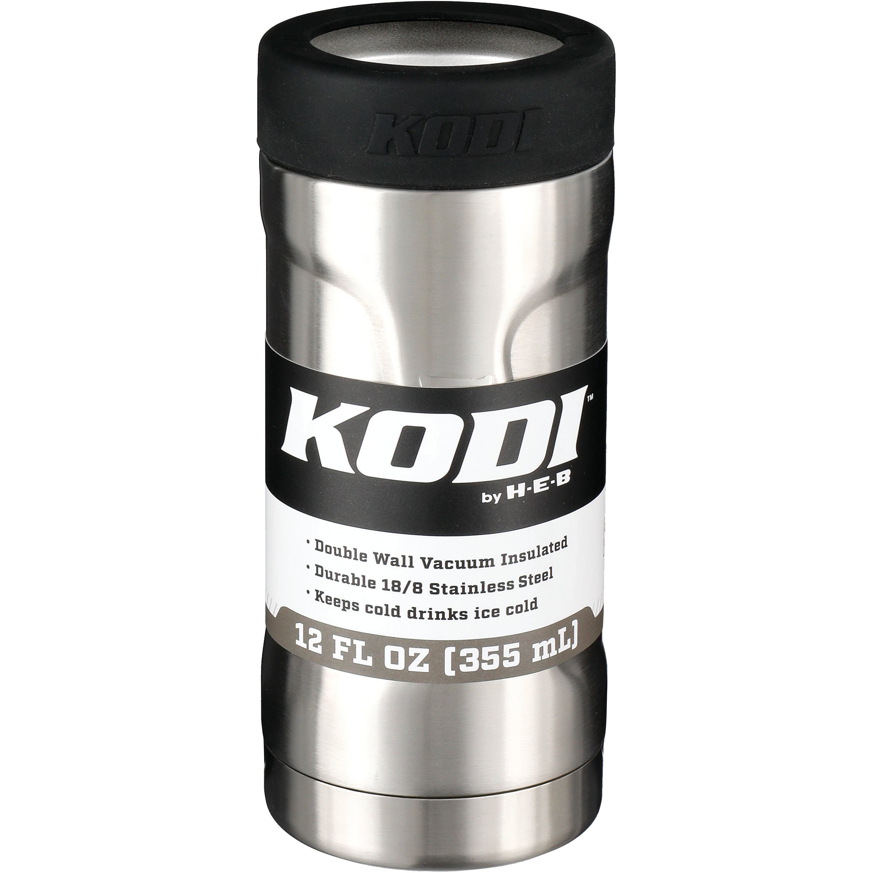 KODI by H-E-B Stainless Steel Slim Can Insulator - Shop Insulators ...