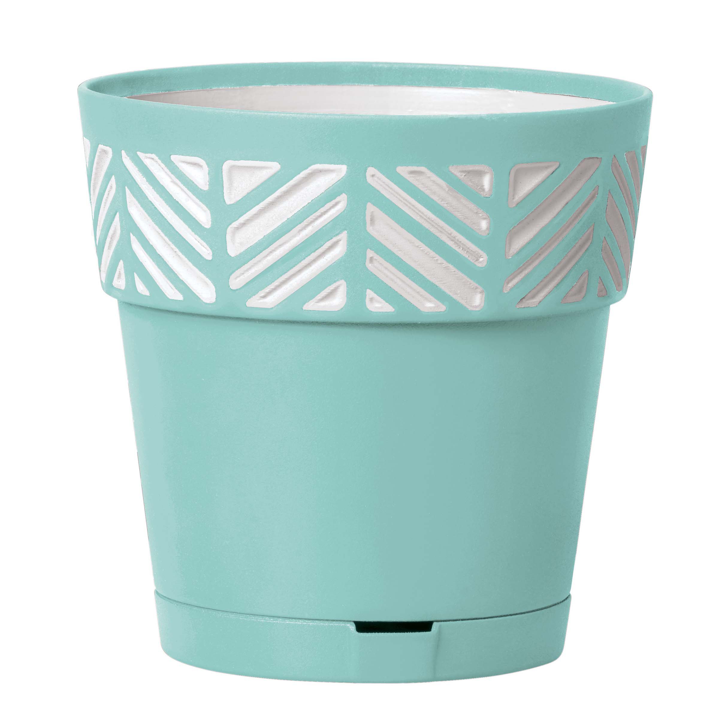 Marshall Pottery Deroma Mosaic Resin Planter in SkyBlue/White - Shop ...