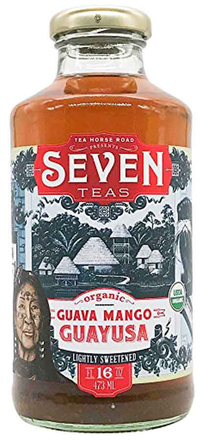 Seven Teas Organic Guava Mango Guayusa Tea, 16 fl oz | Central Market ...
