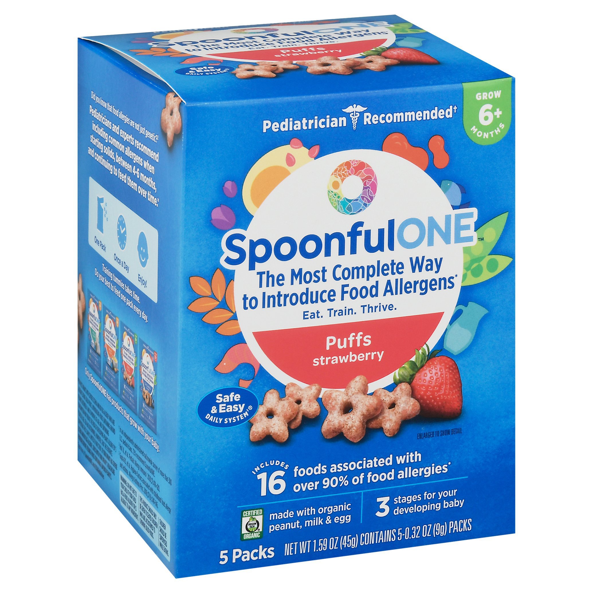 SpoonfulONE Strawberry Puffs - Shop Baby food at H-E-B