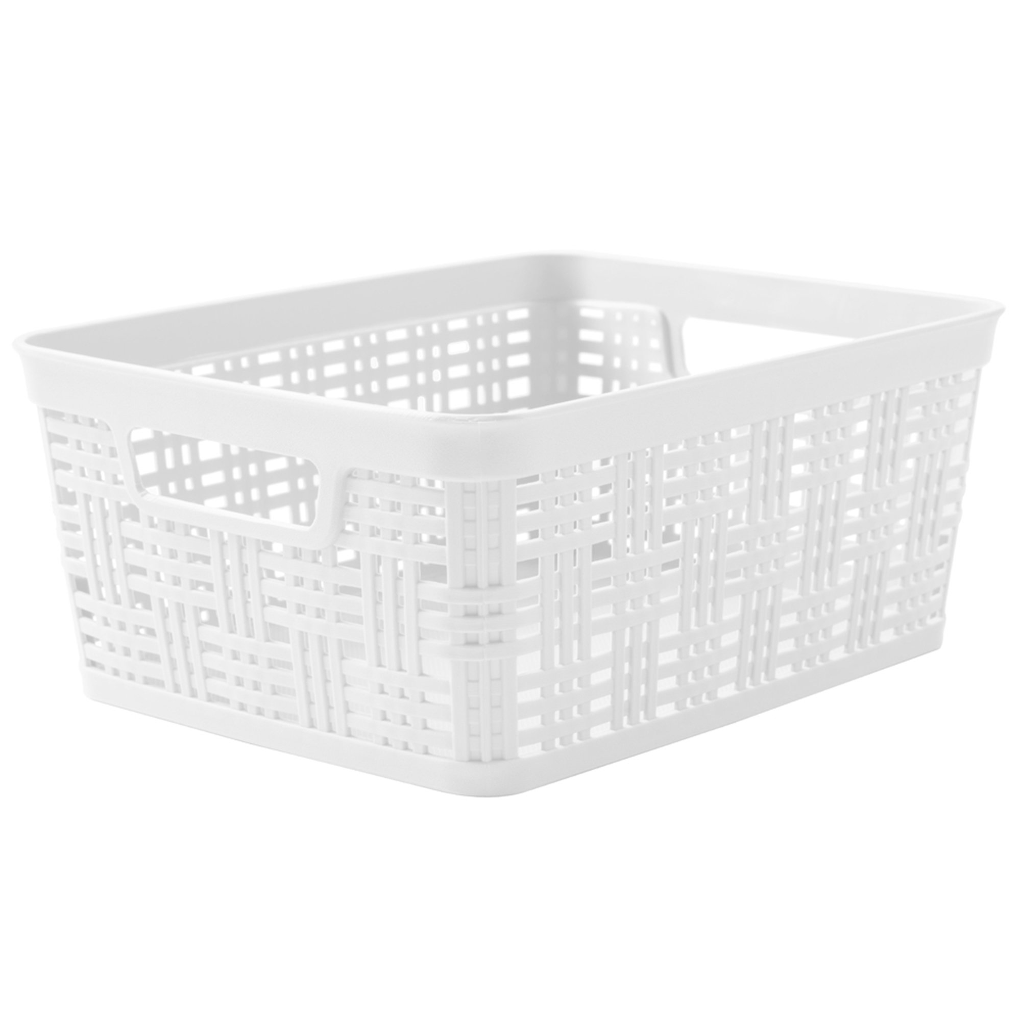 Starplast Small White Wicker Storage Basket - Shop Storage bins at H-E-B
