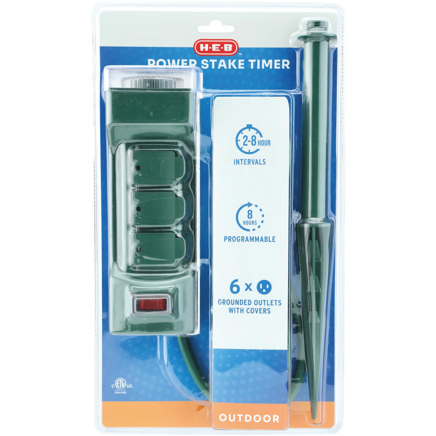 H-E-B Outdoor Power Stake Timer - Shop Extension cords at H-E-B