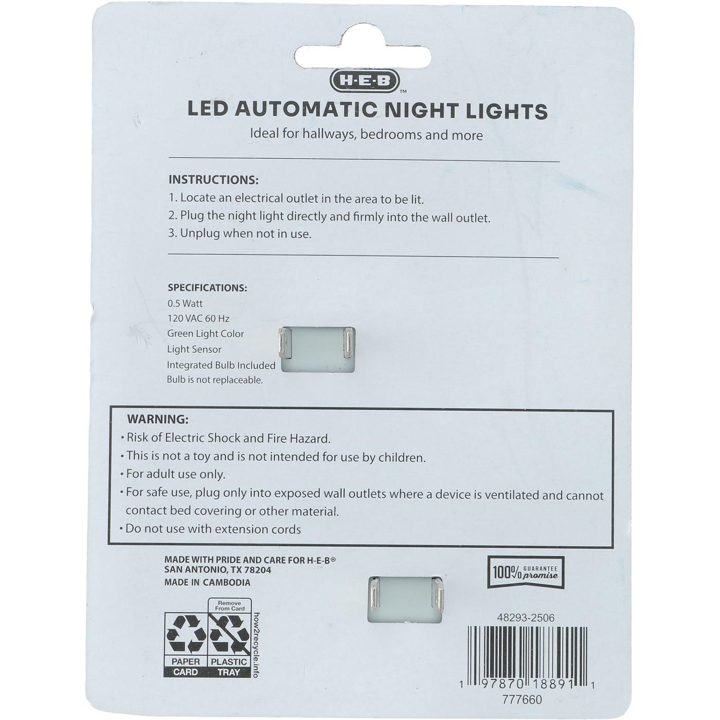 H-E-B LED Automatic Night Lights - Shop Lamps & lights at H-E-B