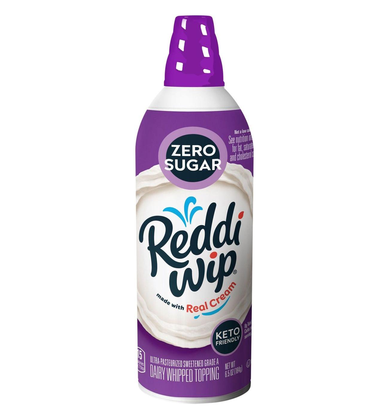 Reddi Wip Zero Sugar Keto Friendly Gluten Free Whipped Topping - Shop ...