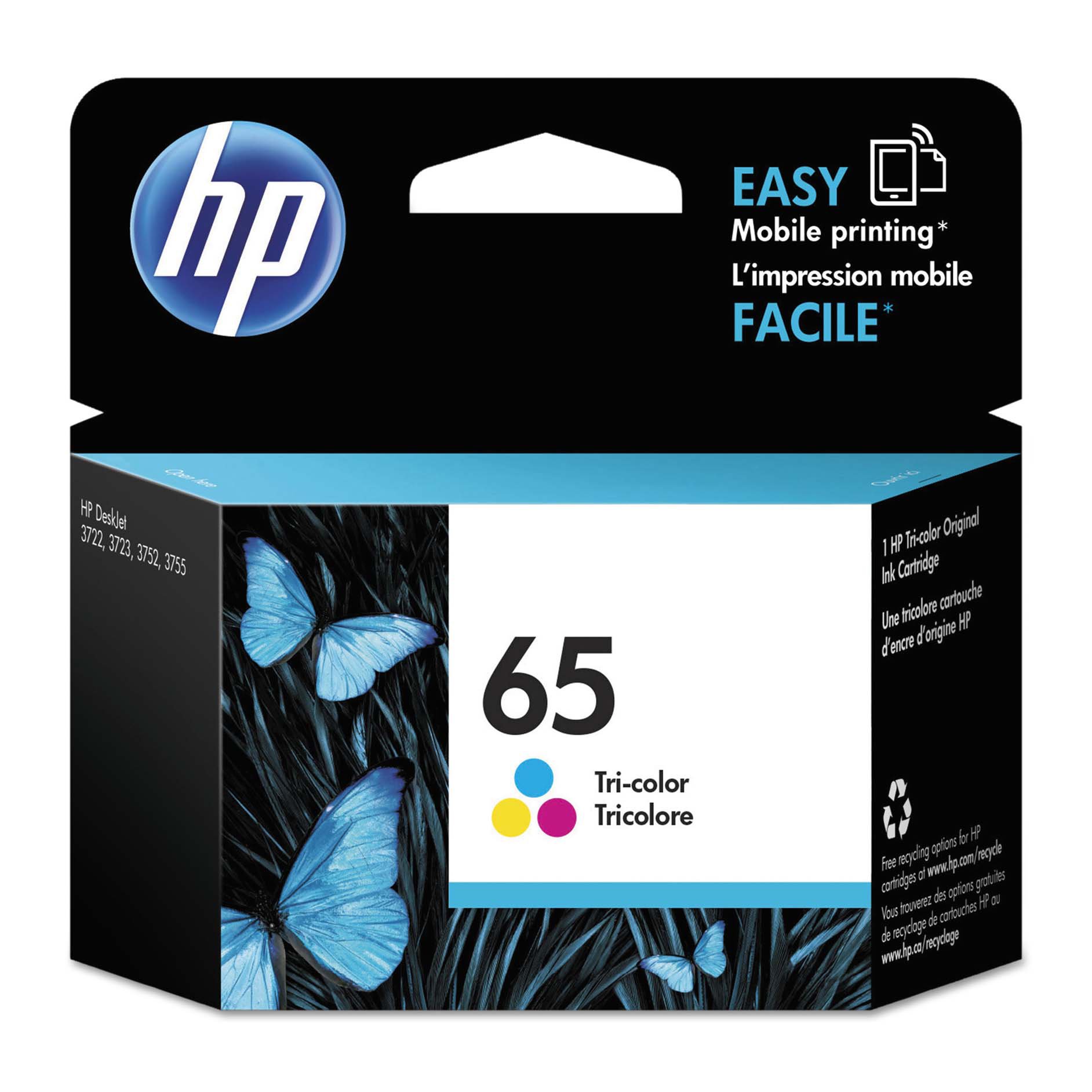 hp 65 Original Ink Cartridge - Tri-color - Shop Printer ink at H-E-B