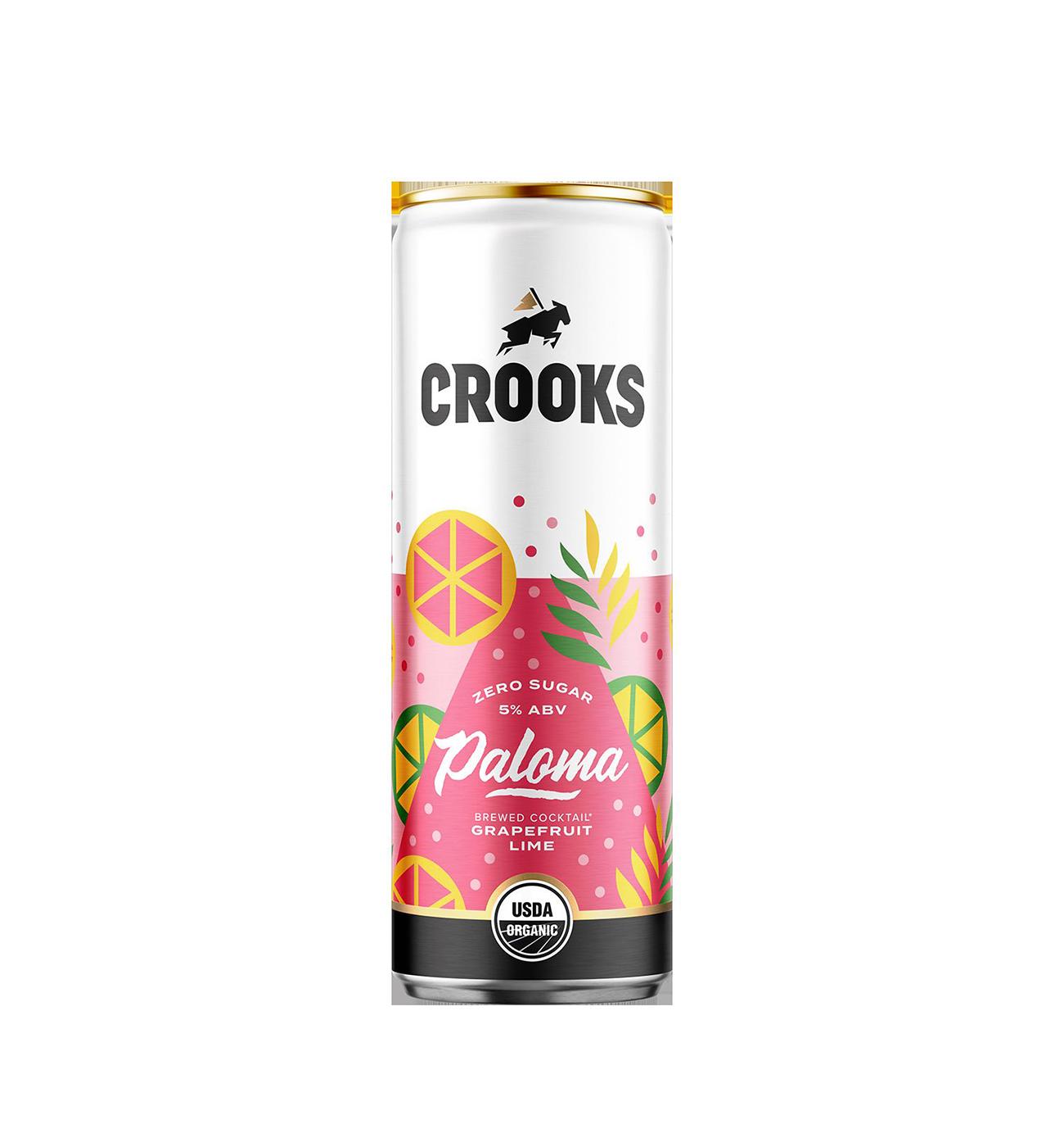 Crook & Marker Crooks Grapefruit Lime Paloma 8 pk Cans - Shop Malt ...