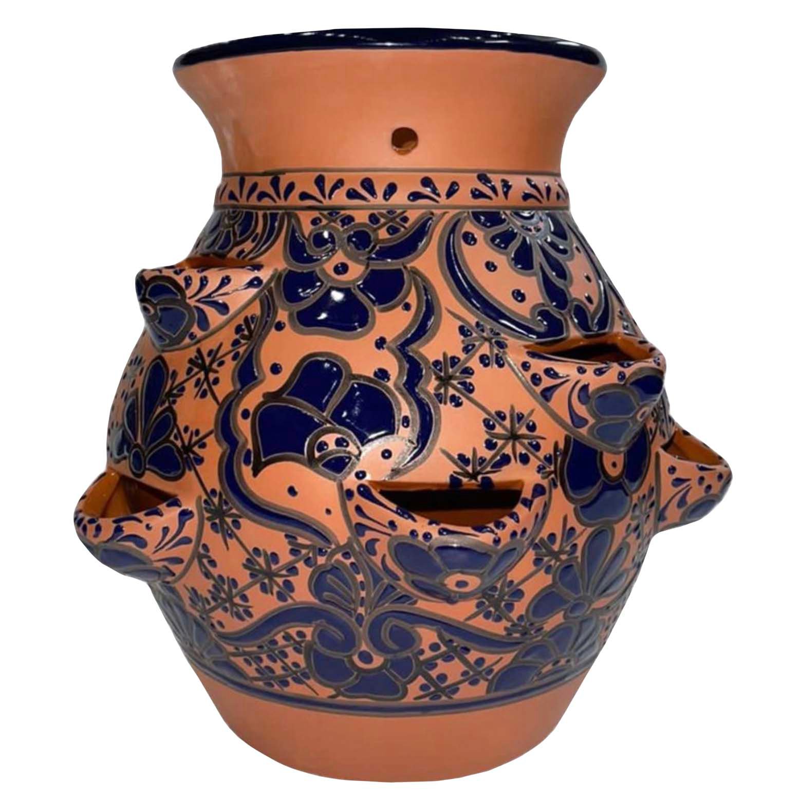 Blue Orange Pottery Blue Large Terra Cotta Planter - Shop Pots ...