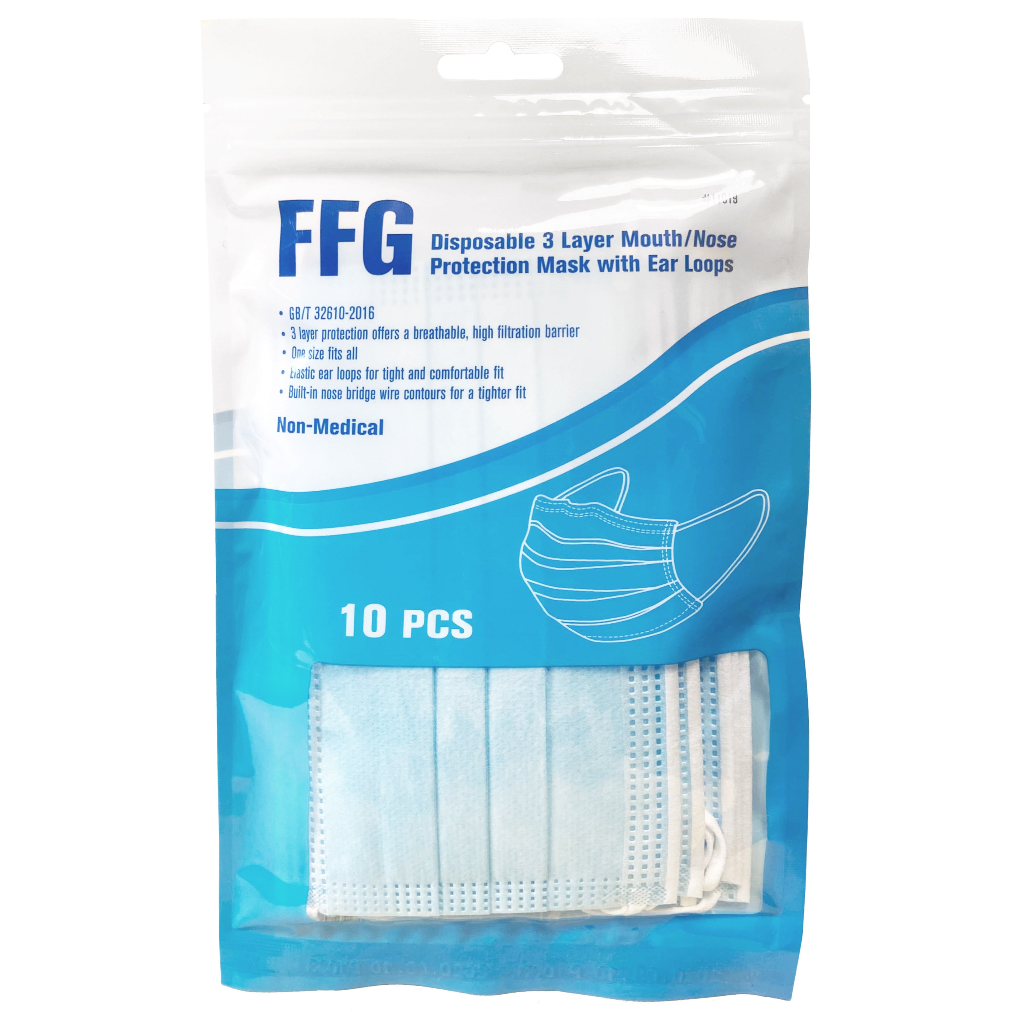 FFG 3 Ply Face Mask with Ear Loops - Shop Kits & supplies at H-E-B