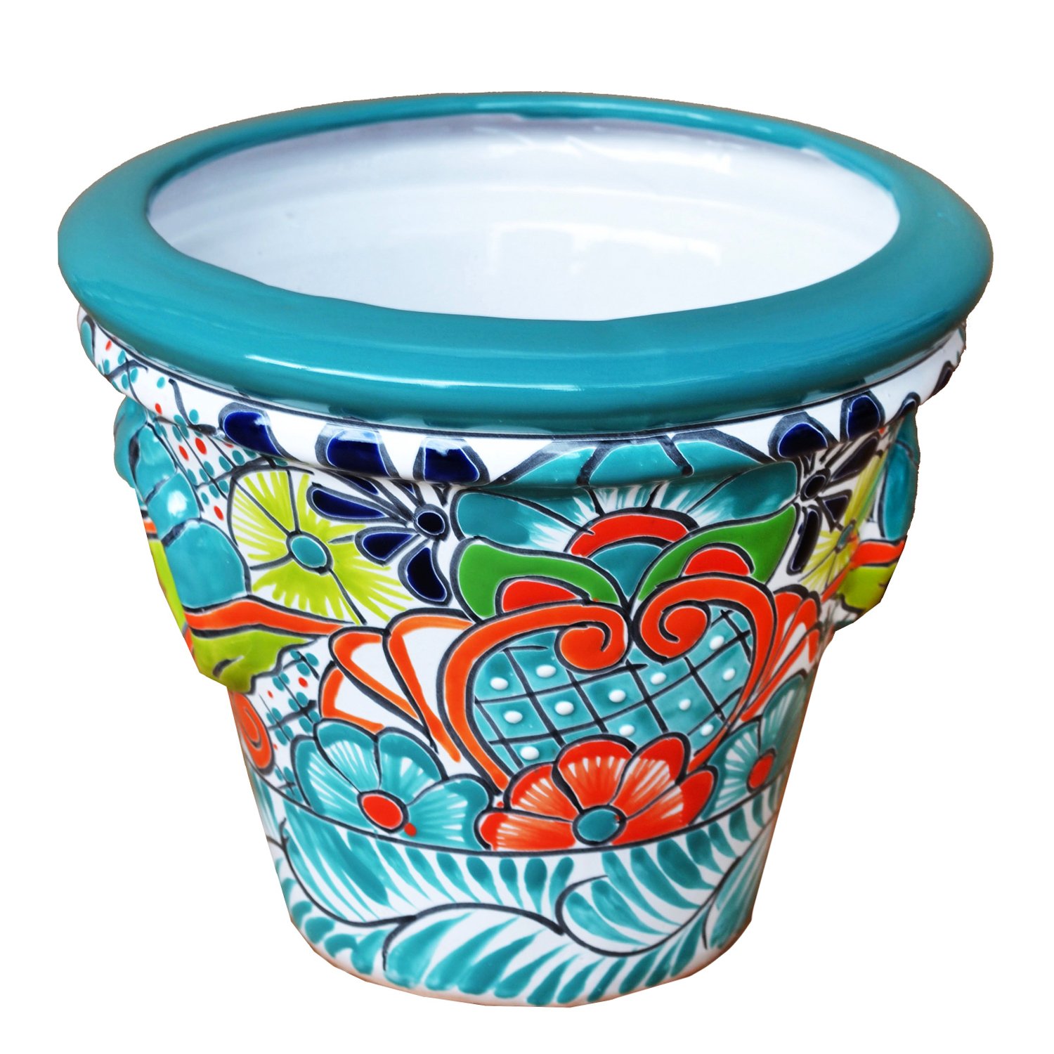 Blue Orange Pottery Turquesa Planter - Shop Pots & planters at H-E-B