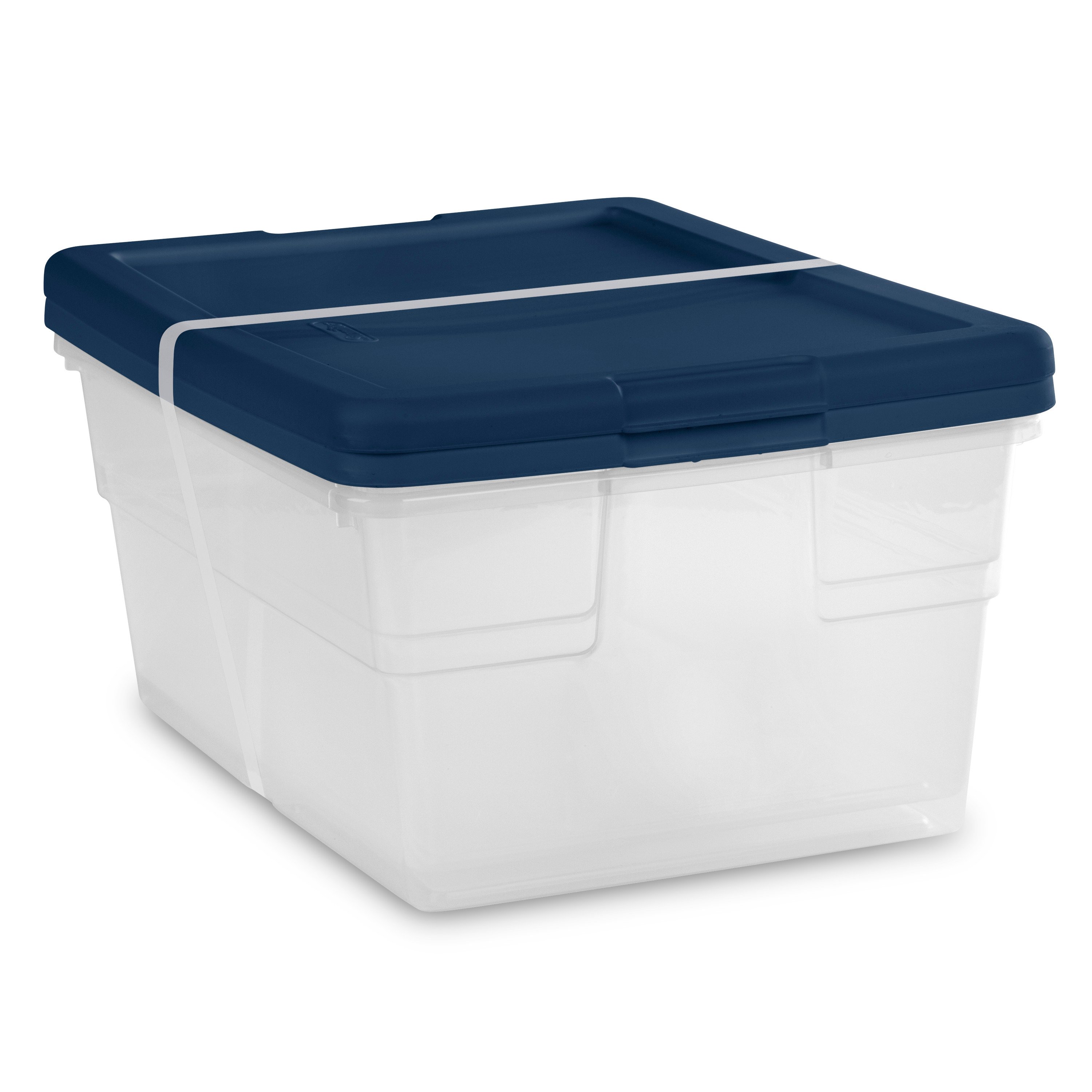Sterilite Storage Bins with Lids - Marine Blue, 2 Pk - Shop Storage ...
