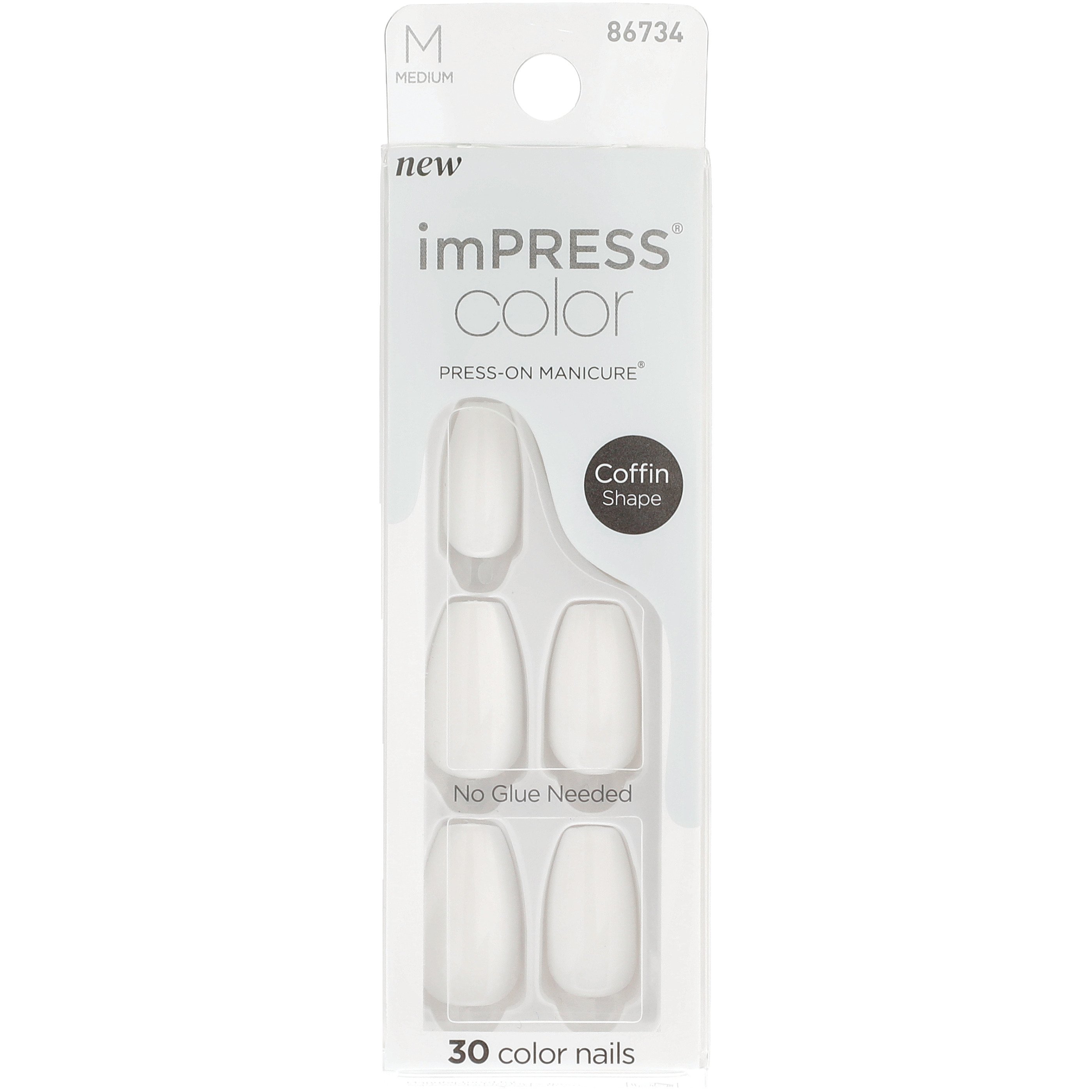 Kiss ImPRESS Color Press-On Nail Frosting - Shop Nails at H-E-B