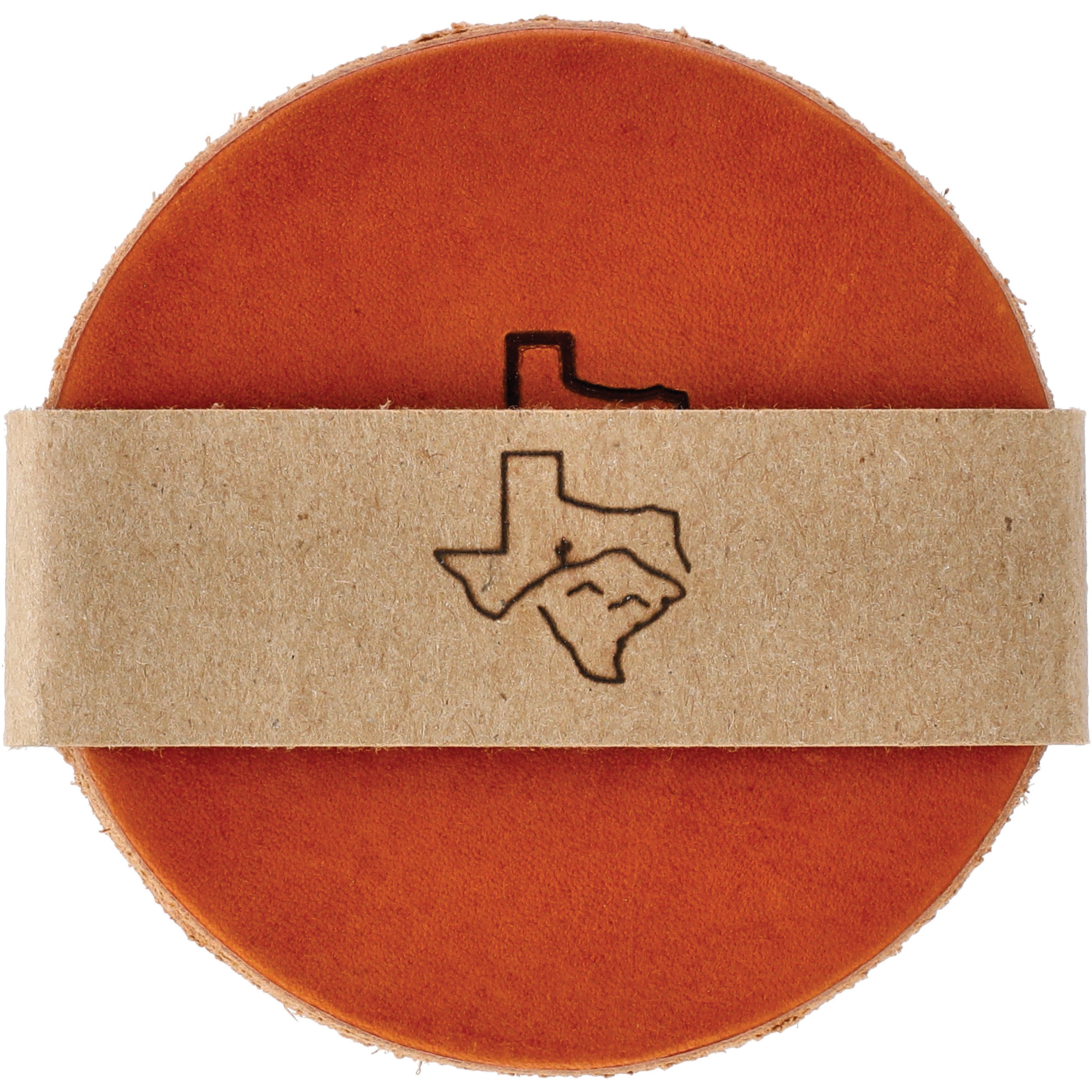 Texas Proud Round Texas Embossed Leather Coasters - Shop Seasonal decor ...