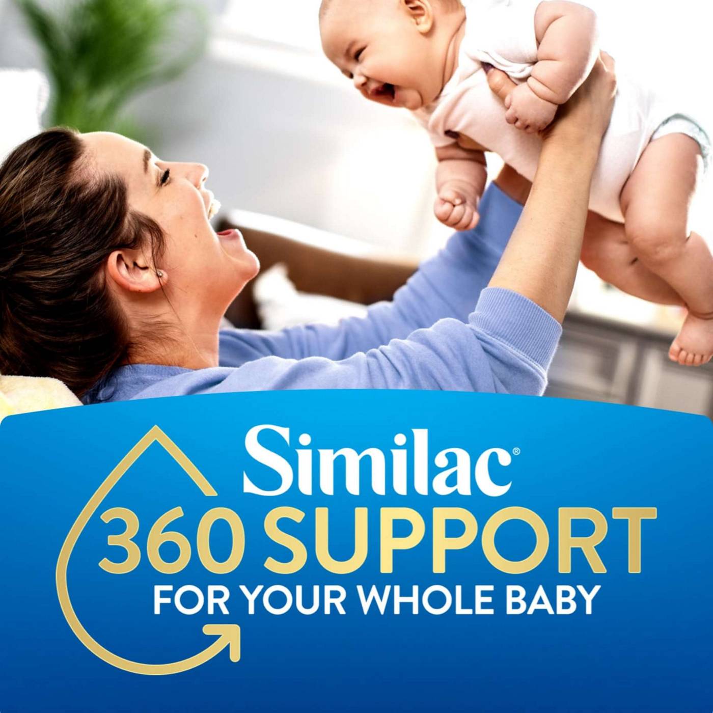 Similac 360 Total Care Infant Formula Powder with 5 HMO Prebiotics Tub ...