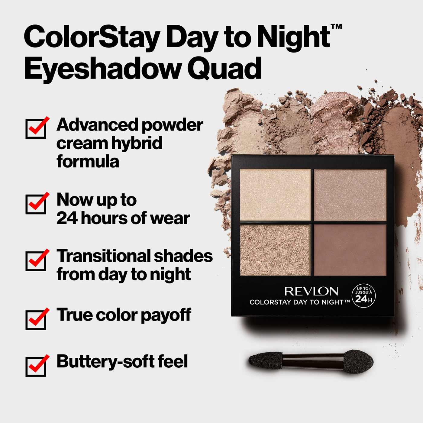 Revlon ColorStay Day to Night Eyeshadow Quad - Gorgeous - Shop ...