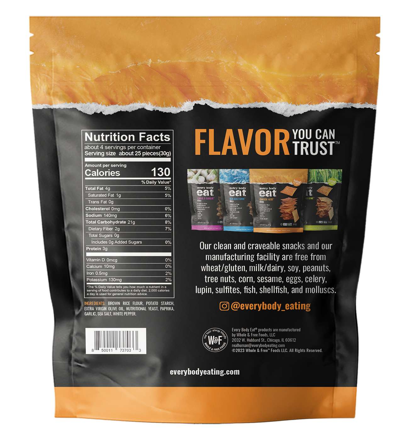 Every Body Eat Baked Thins - Cheese-Less - Shop Crackers & breadsticks ...