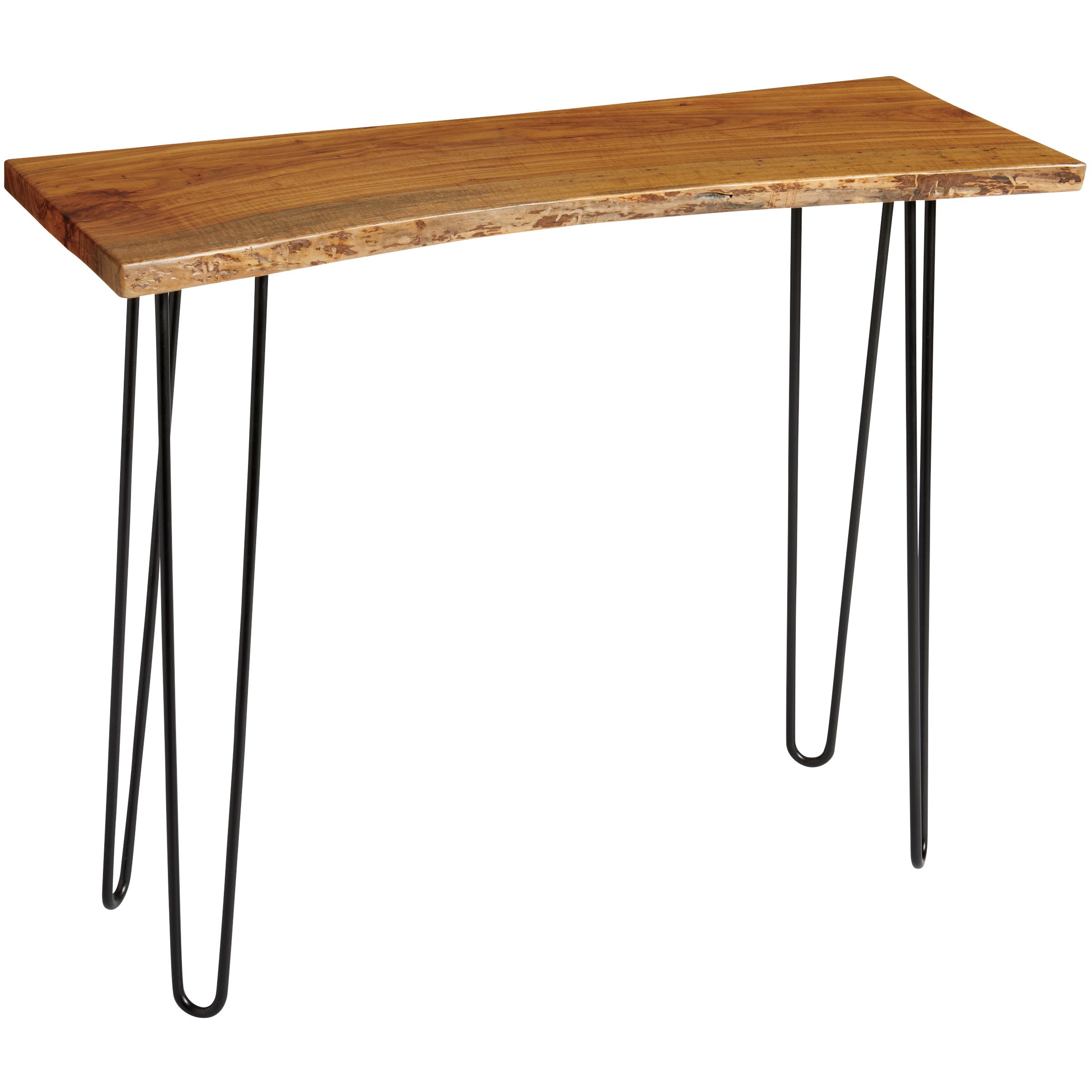 Texas Proud Pecan Wood Entryway Table with Hairpin Legs - Shop Seasonal ...