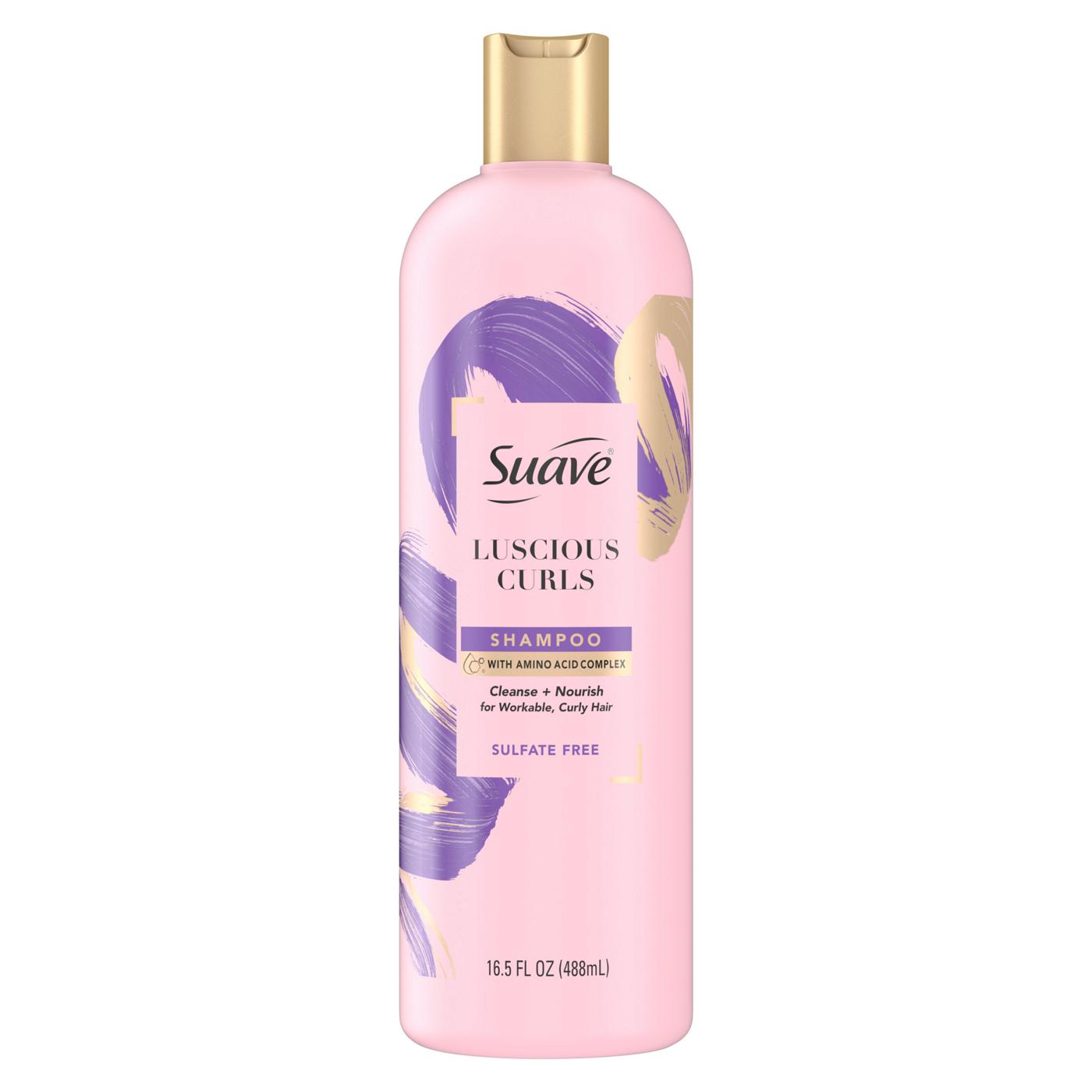 Suave Pink Luscious Curls Shampoo - Shop Shampoo & conditioner at H-E-B