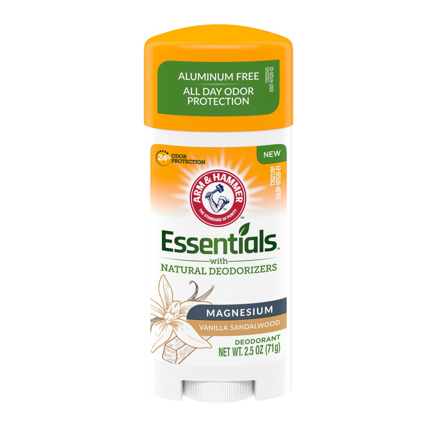 Arm & Hammer Essentials Magnesium Deodorant Vanilla Sandalwood - Shop ...
