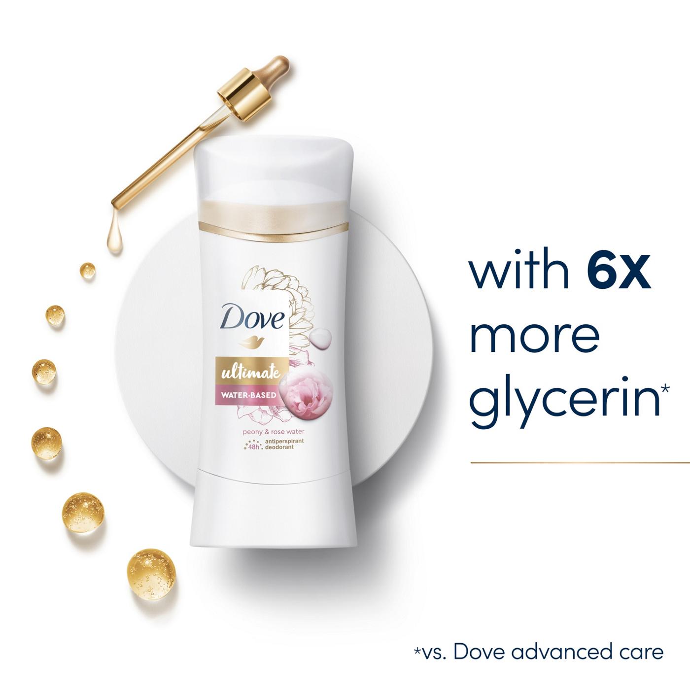 Dove Ultimate Antiperspirant Deodorant Stick - Peony & Rose Water ...
