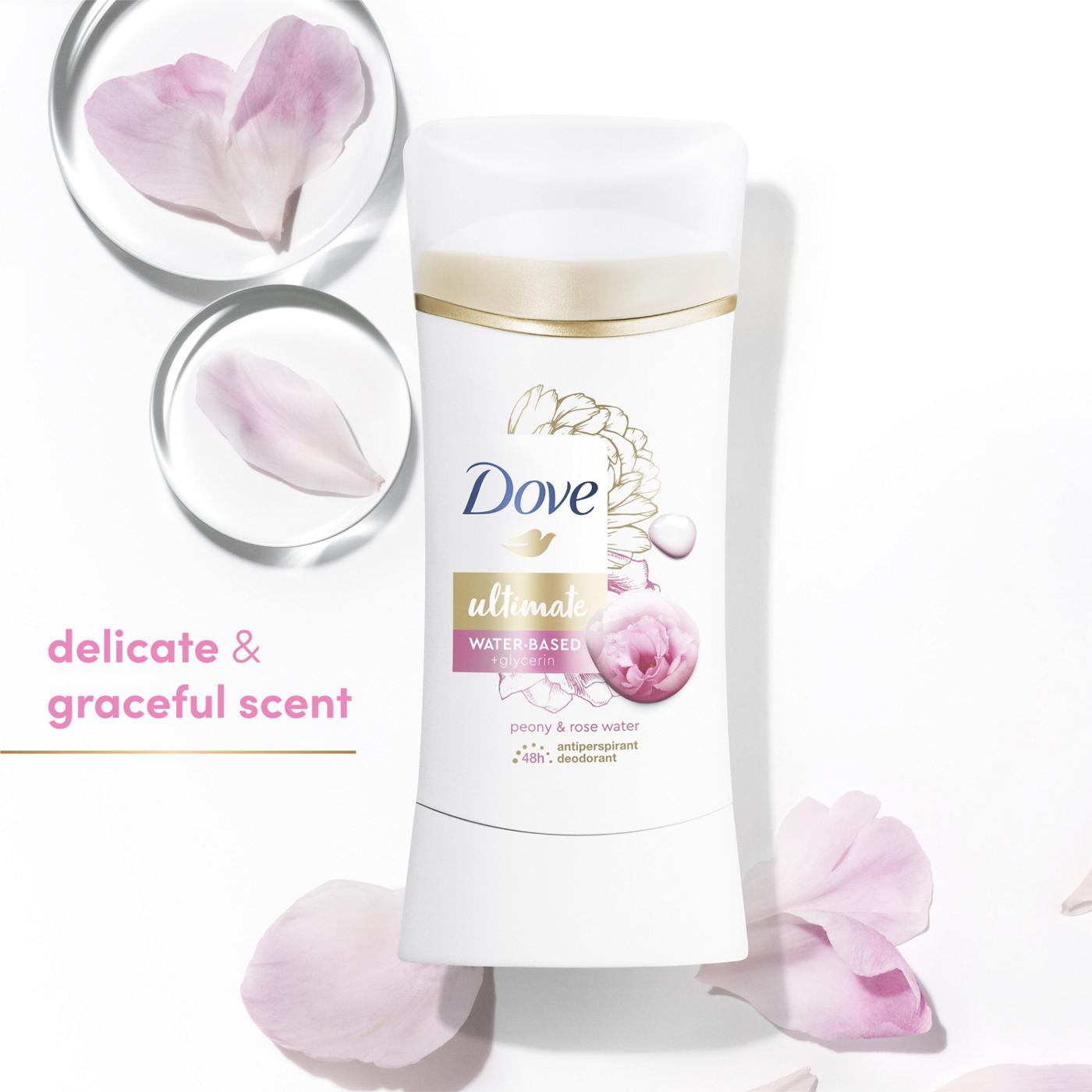 Dove Ultimate Antiperspirant Deodorant Stick - Peony & Rose Water ...
