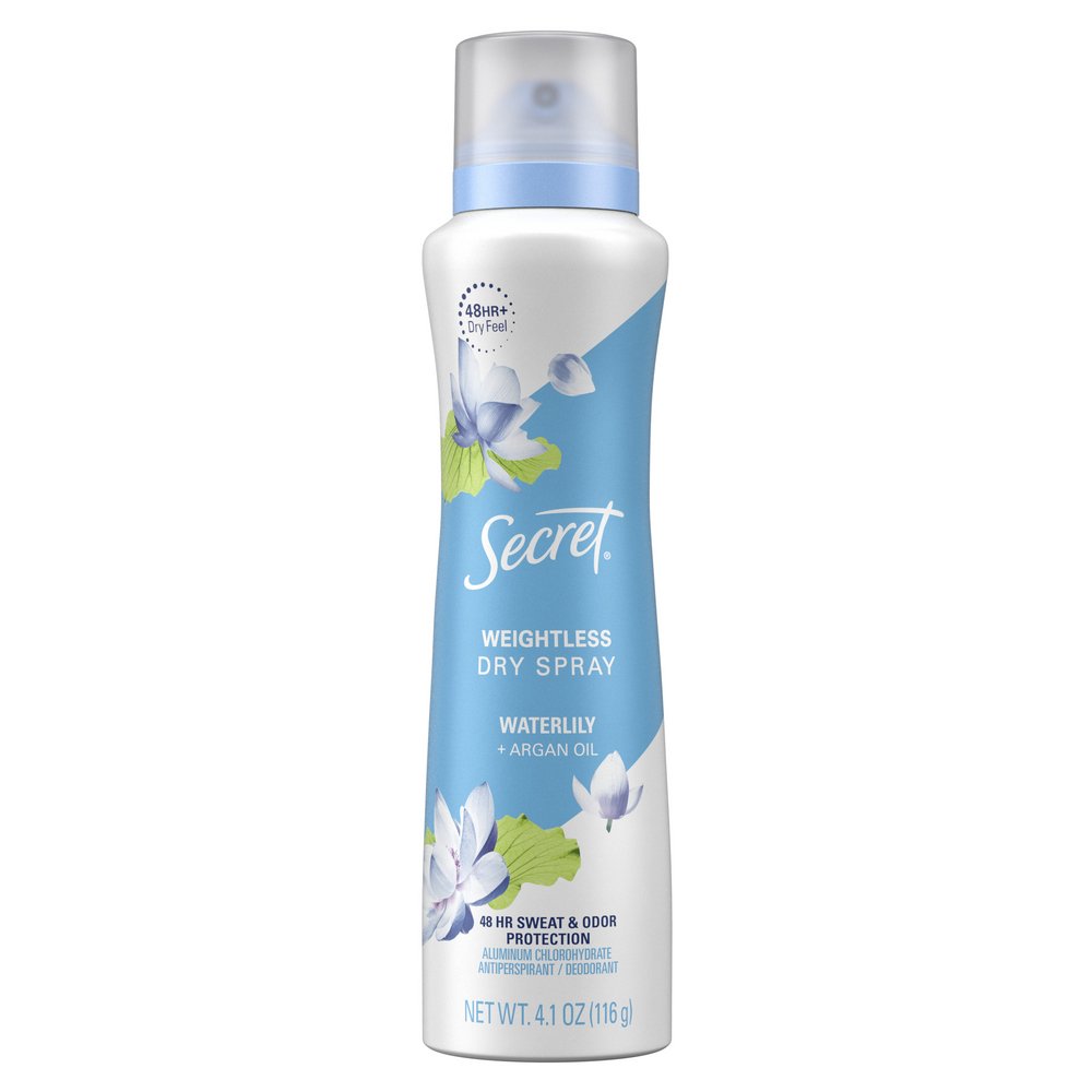 Secret Weightless Dry Spray Antiperspirant Deodorant - Waterlily ...