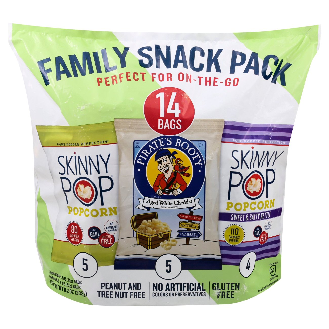 SkinnyPop Pirates Booty Variety Snack Pack Shop Popcorn At H E B